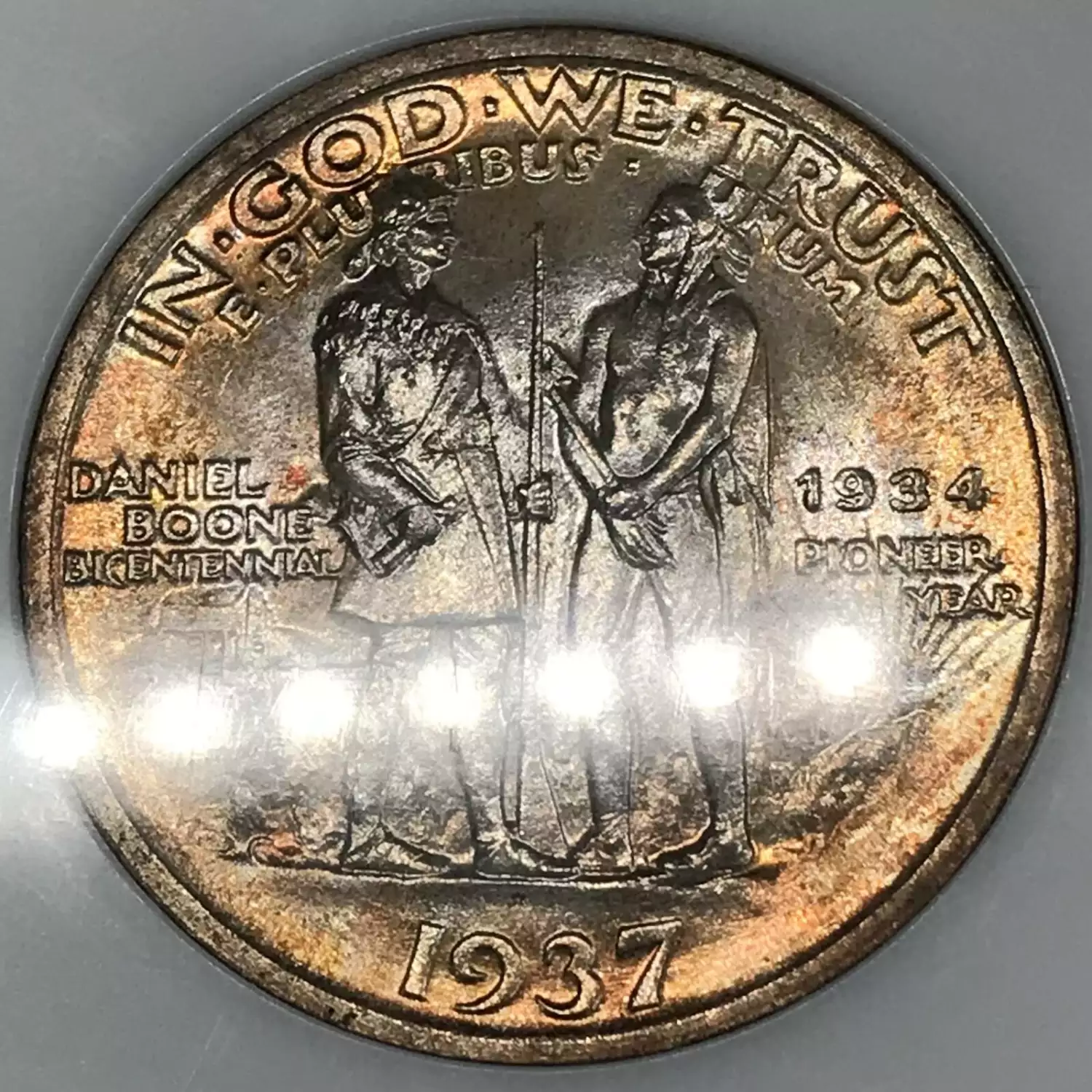 1937 Daniel Boone Bicentennial Commemorative Half Dollar NGC MS-66 ...