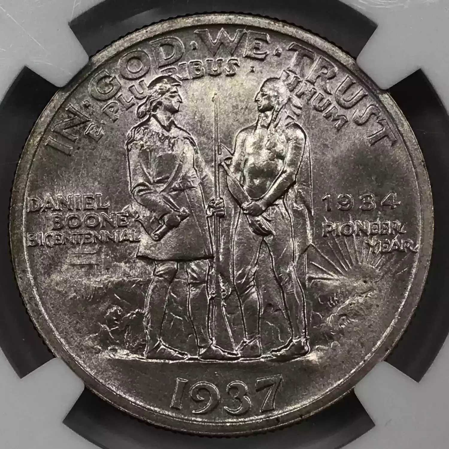 1937 Daniel Boone Bicentennial Commemorative Half Dollar NGC MS-67 ...