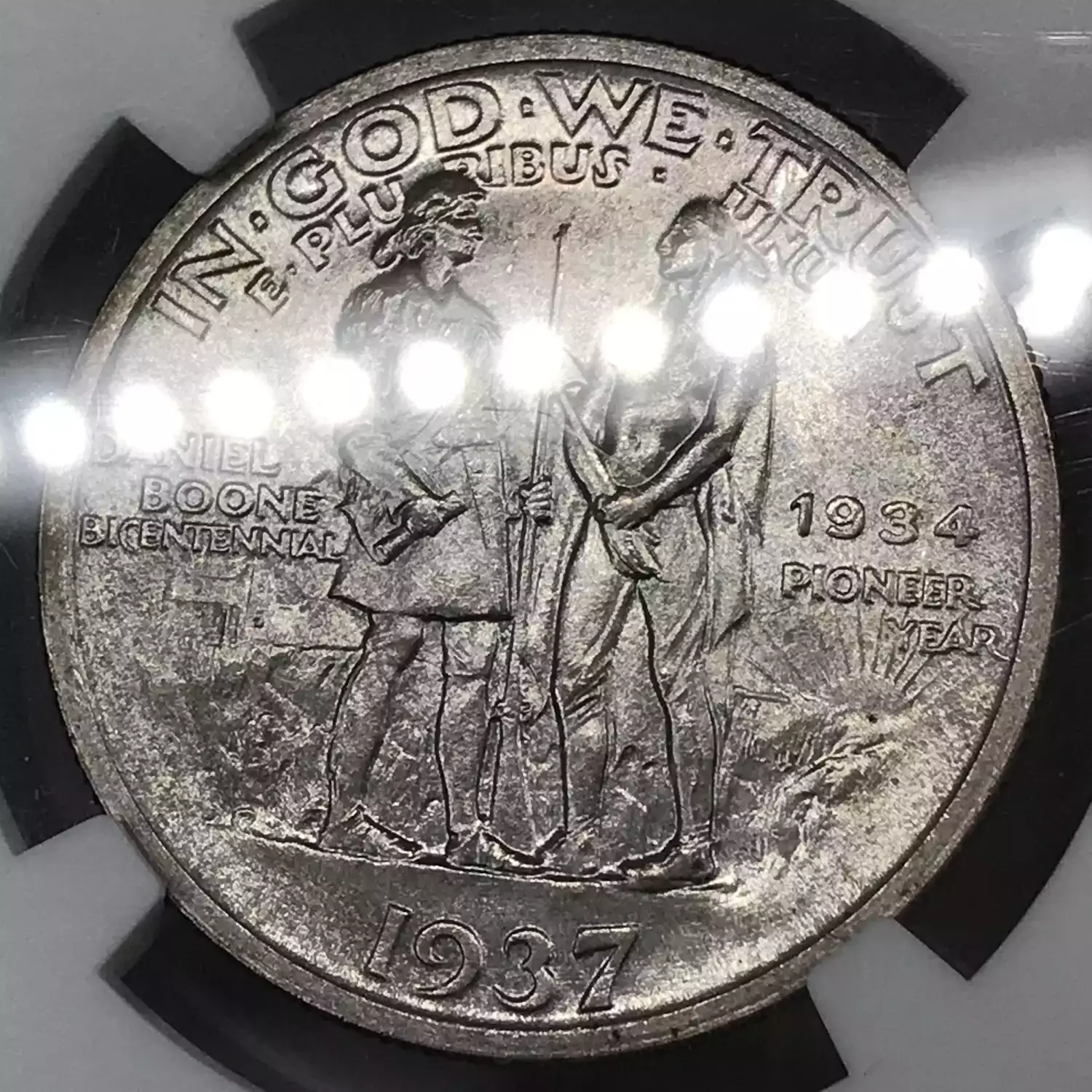 1937 Daniel Boone Bicentennial Commemorative Half Dollar NGC MS-67 ...