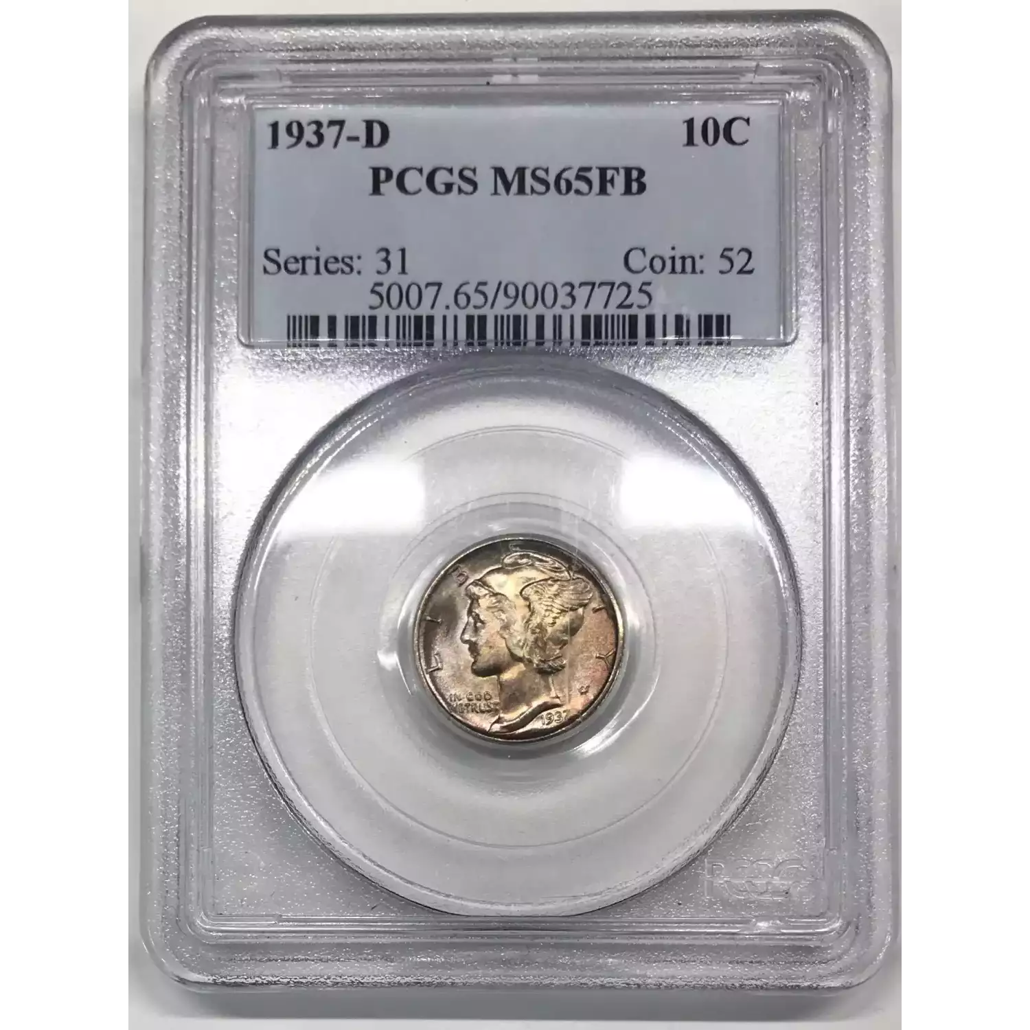 1937-D Mercury Dime PCGS MS-65 FB - Old Pueblo Coin