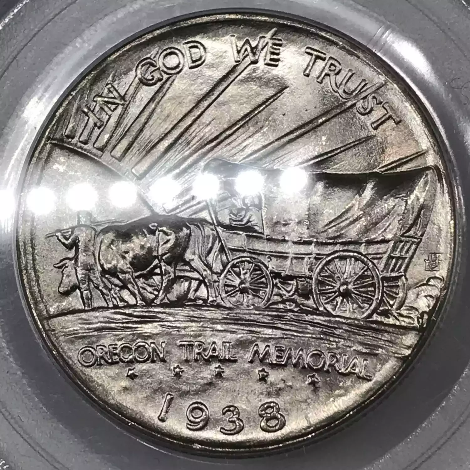 1938 Oregon Trail Memorial Commemorative Half Dollar PCGS MS-66 CAC Gold - Old Pueblo Coin