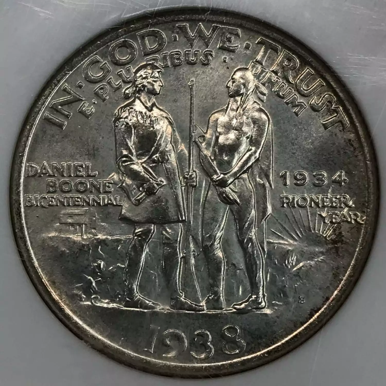 1938-S Daniel Boone Bicentennial Commemorative Half Dollar NGC MS-66 ...