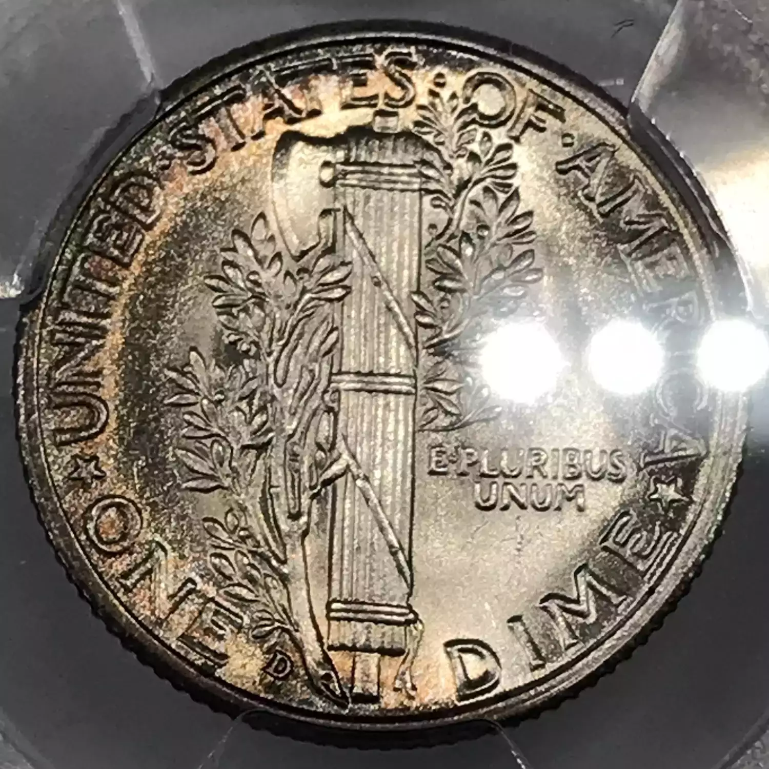 1938-D Mercury Dime PCGS MS-63 FB - Old Pueblo Coin