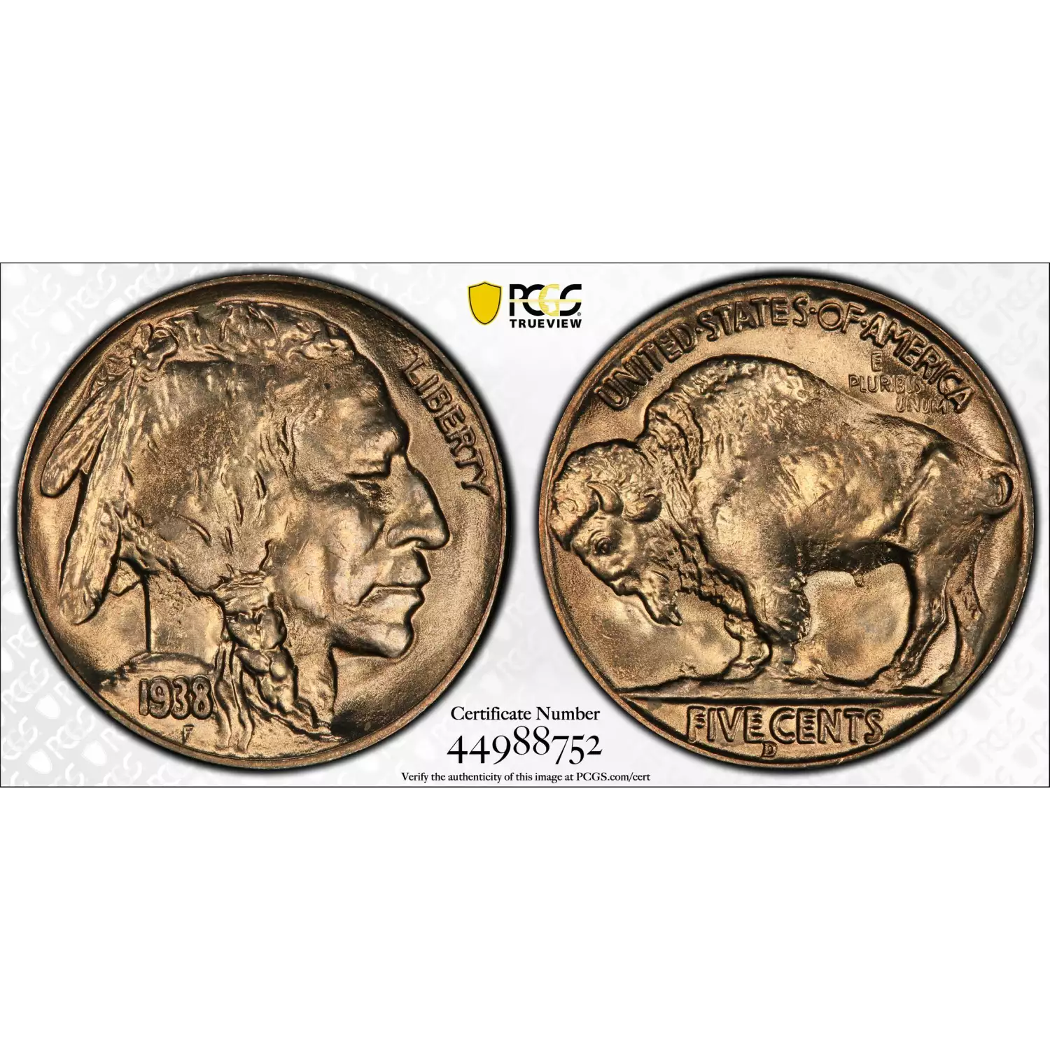 1938-D Buffalo Nickel PCGS MS-65 Buffalo - Old Pueblo Coin