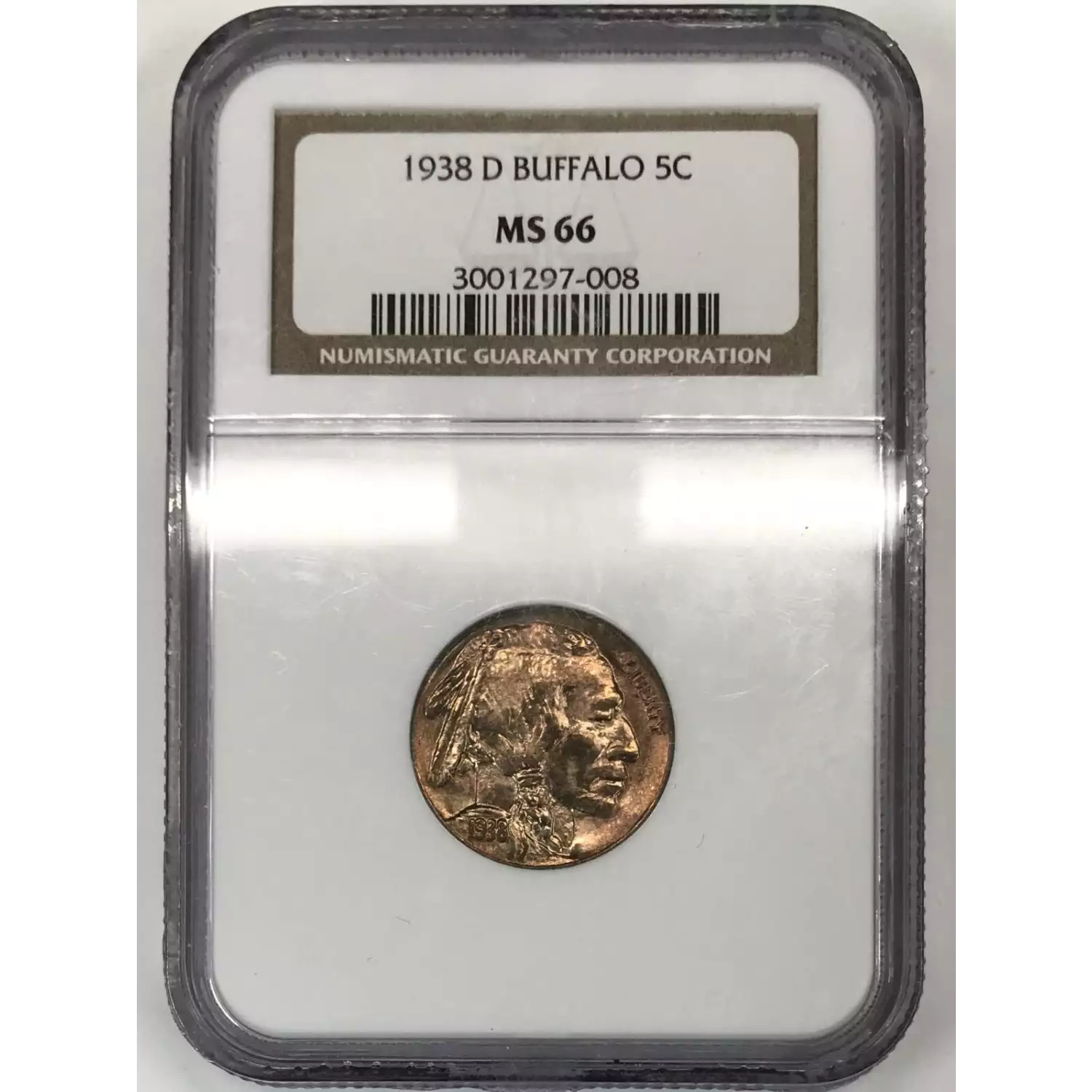 1938-D Buffalo Nickel NGC MS-66 - Old Pueblo Coin
