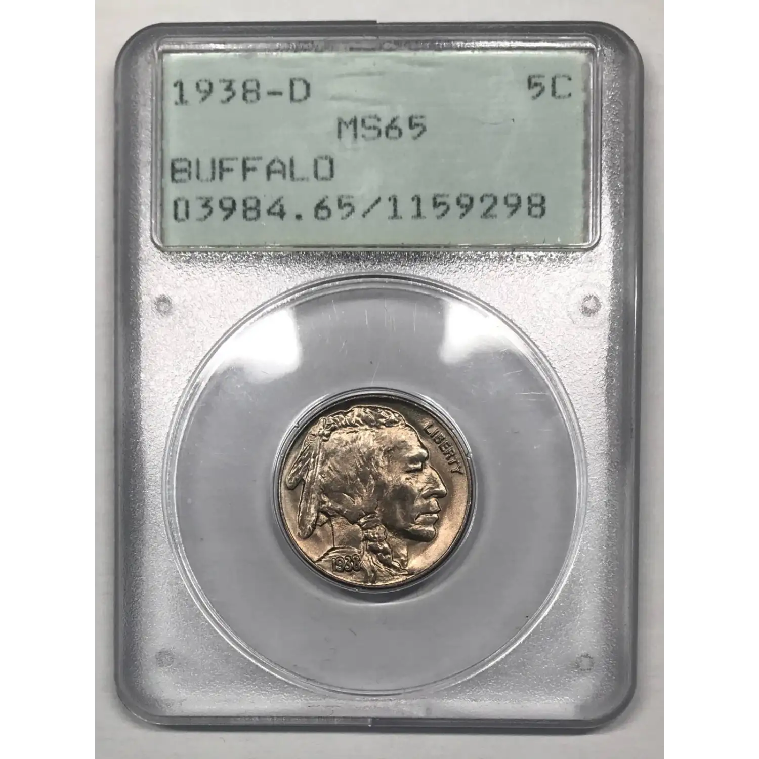 1938-D Buffalo Nickel PCGS MS-65 - Old Pueblo Coin