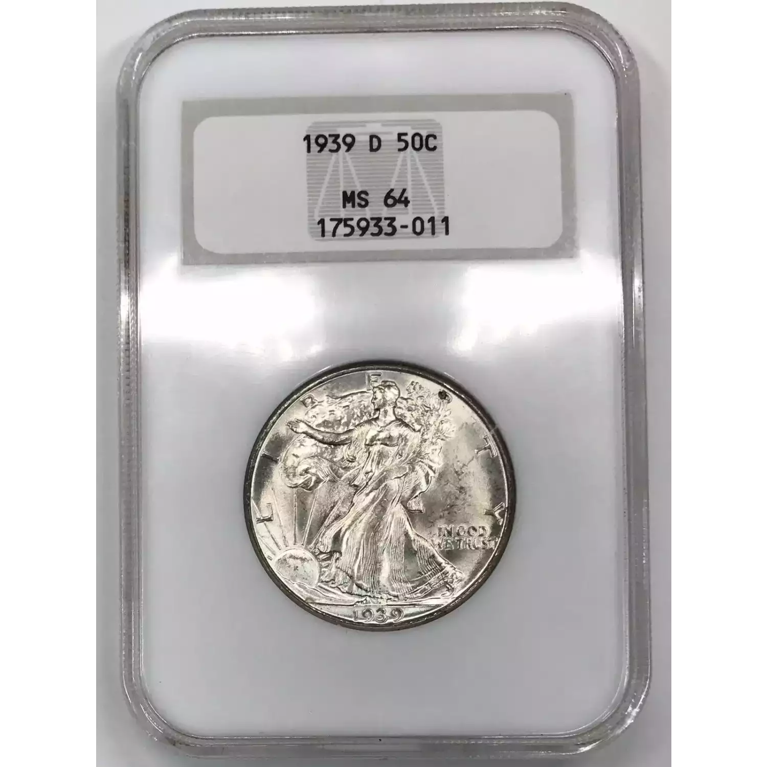 1939-D Walking Liberty Half Dollar NGC MS-64 - Old Pueblo Coin