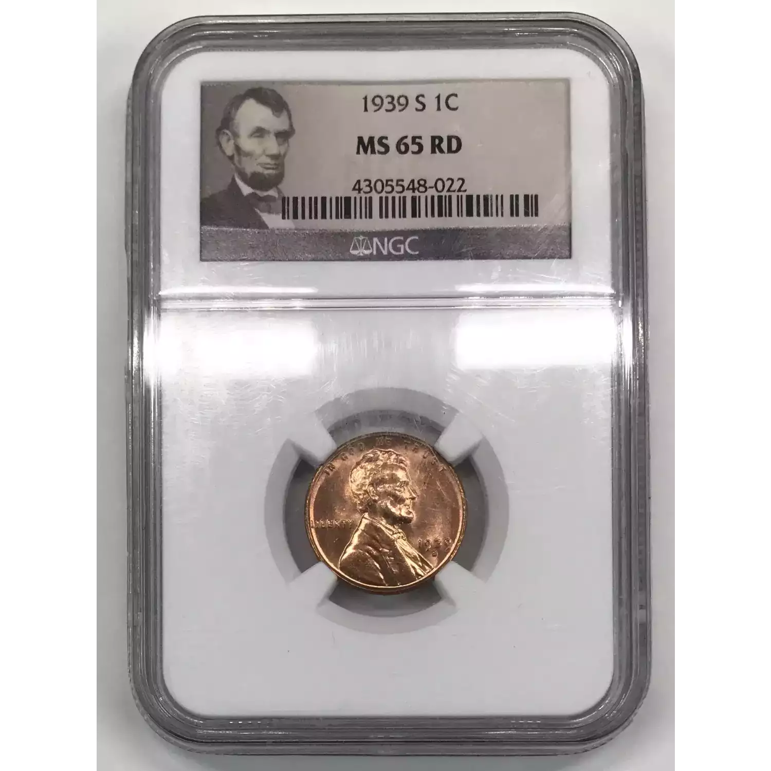 1939-S Lincoln Wheat Cent NGC MS-65 RD - Old Pueblo Coin