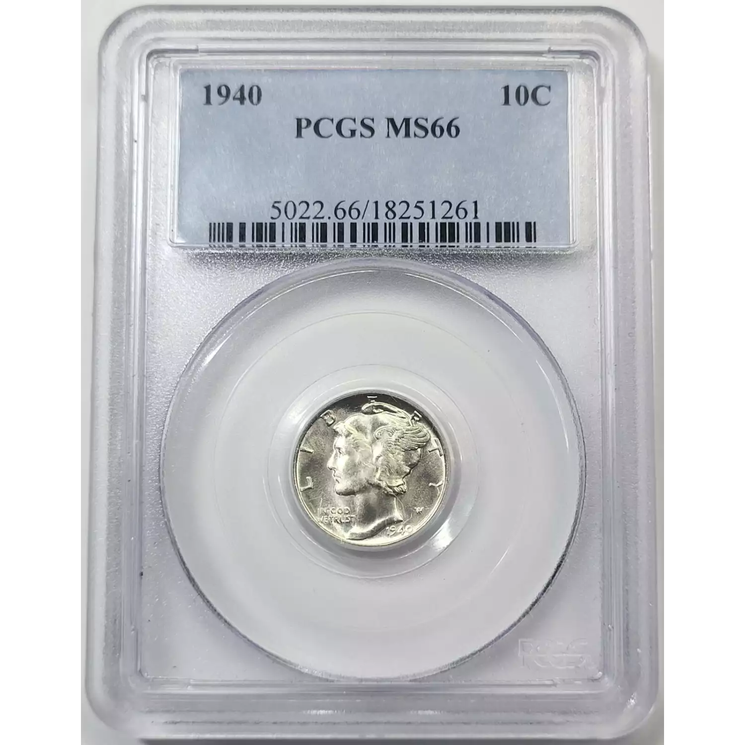 1940 Mercury Dime PCGS MS-66 - Old Pueblo Coin