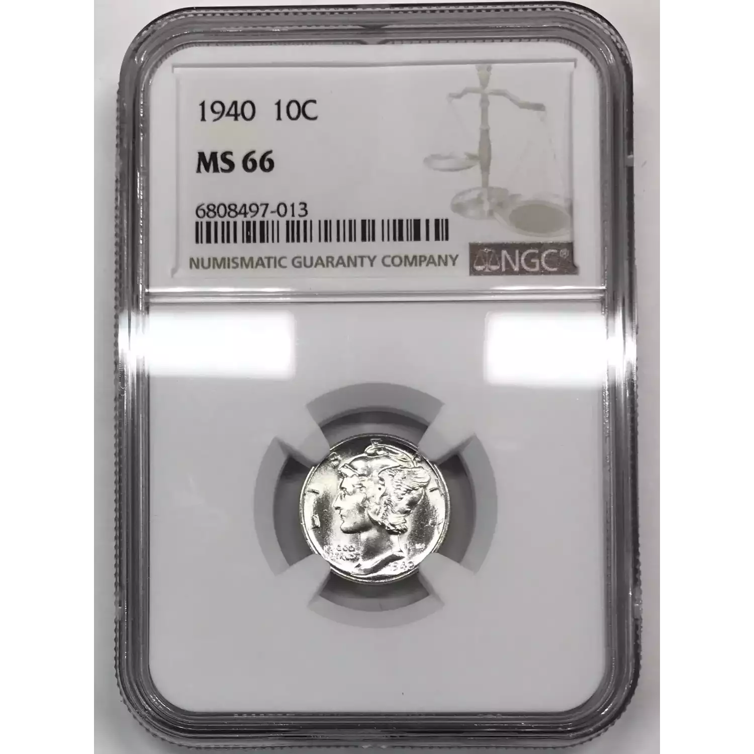 1940 Mercury Dime NGC MS-66 - Old Pueblo Coin