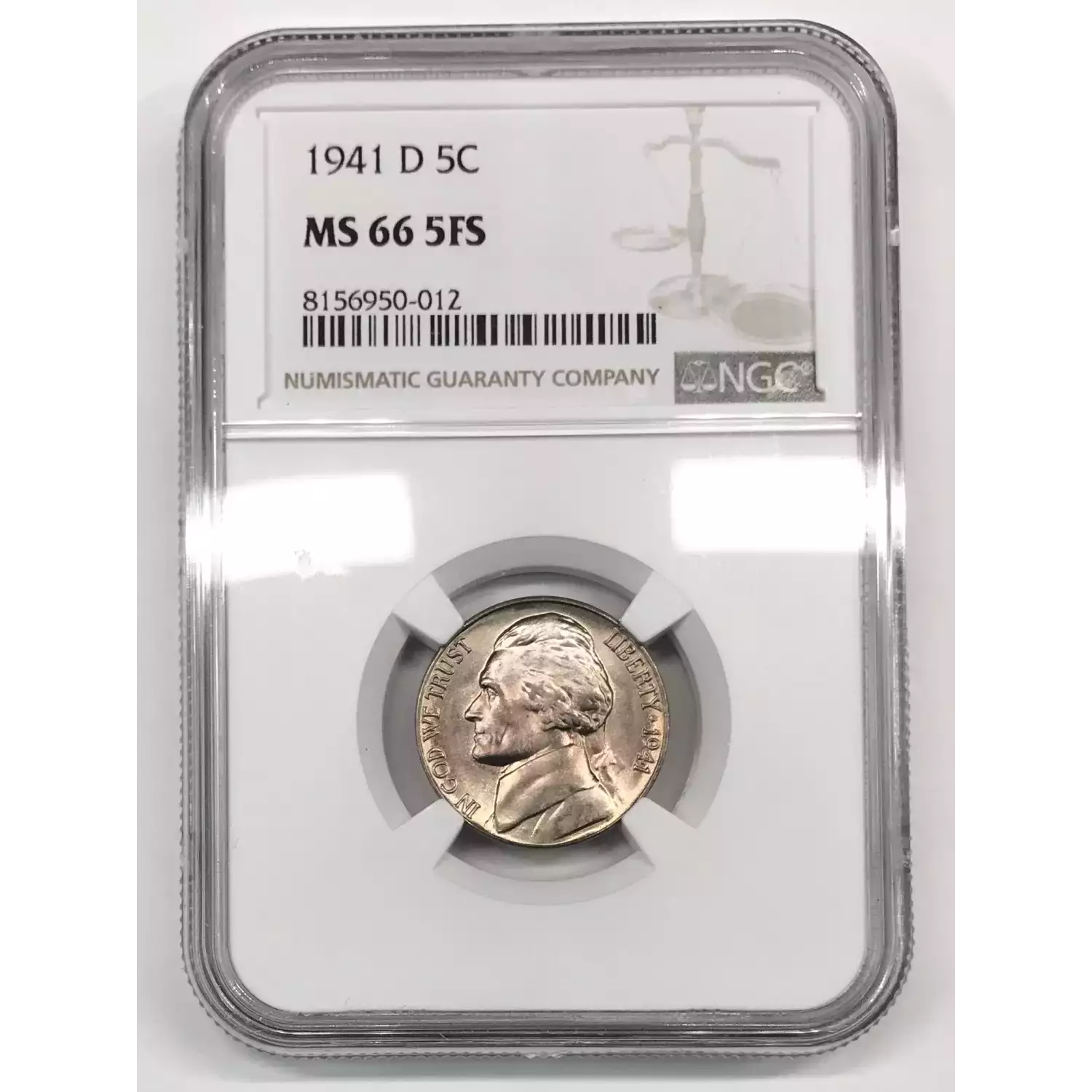 1941-D Jefferson Nickel NGC MS-66 5FS - Old Pueblo Coin