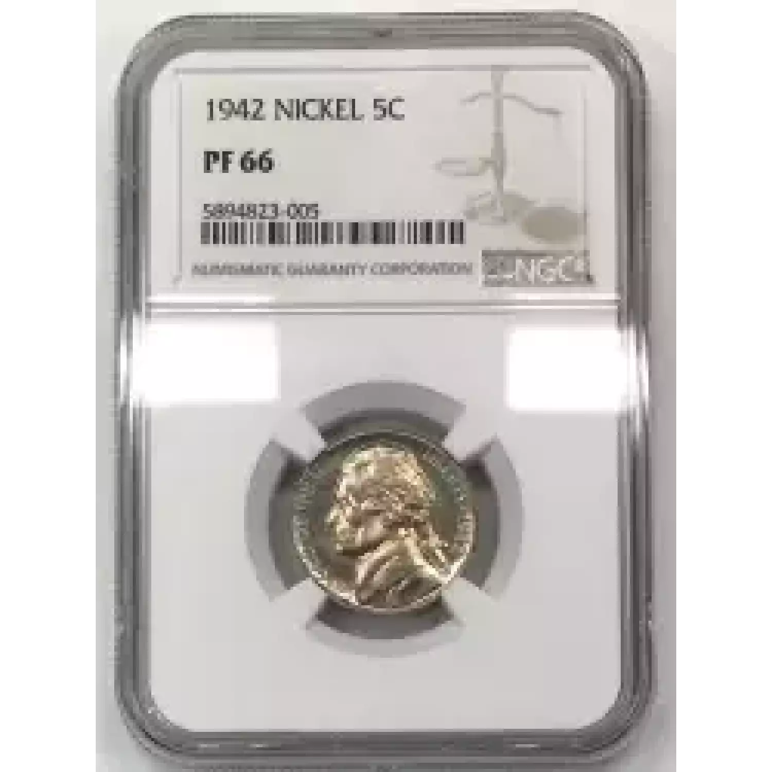 1942 Jefferson Nickel NGC PF-66 Type 1 Copper-Nickel - Old Pueblo Coin