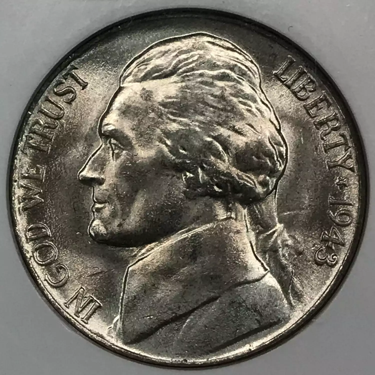 1943 Jefferson Nickel NGC MS-66 OMAHA BANK HOARD - Old Pueblo Coin