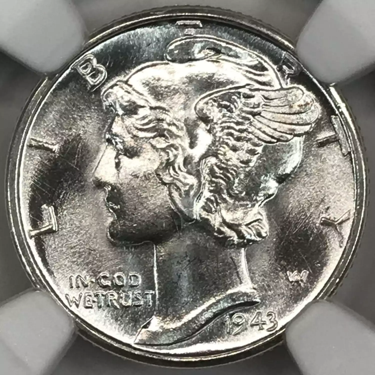 1943-D Mercury Dime NGC MS-65 FB - Old Pueblo Coin