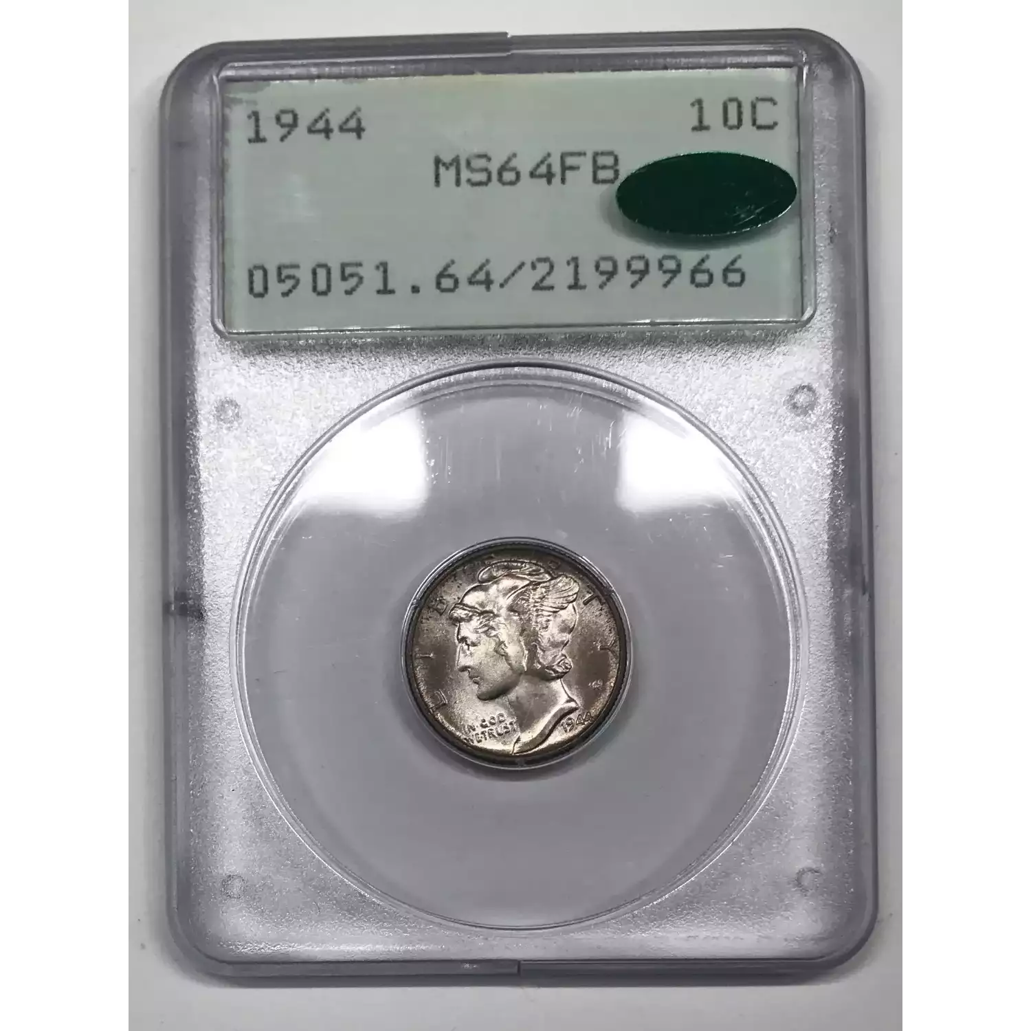 1944 Mercury Dime PCGS MS-64 FB CAC - Old Pueblo Coin