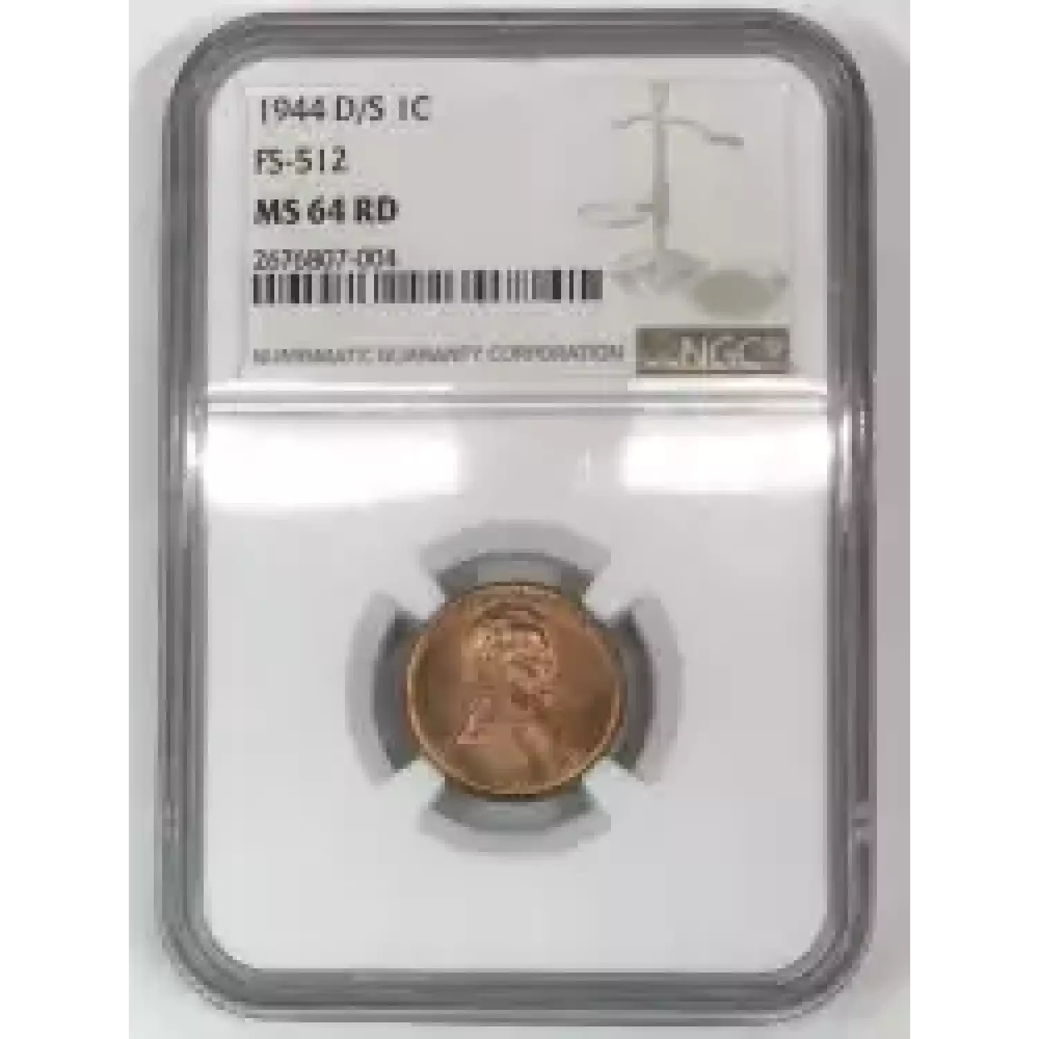 1944-D/S Lincoln Wheat Cent NGC MS-64 RD OMM FS-512 - Old Pueblo Coin