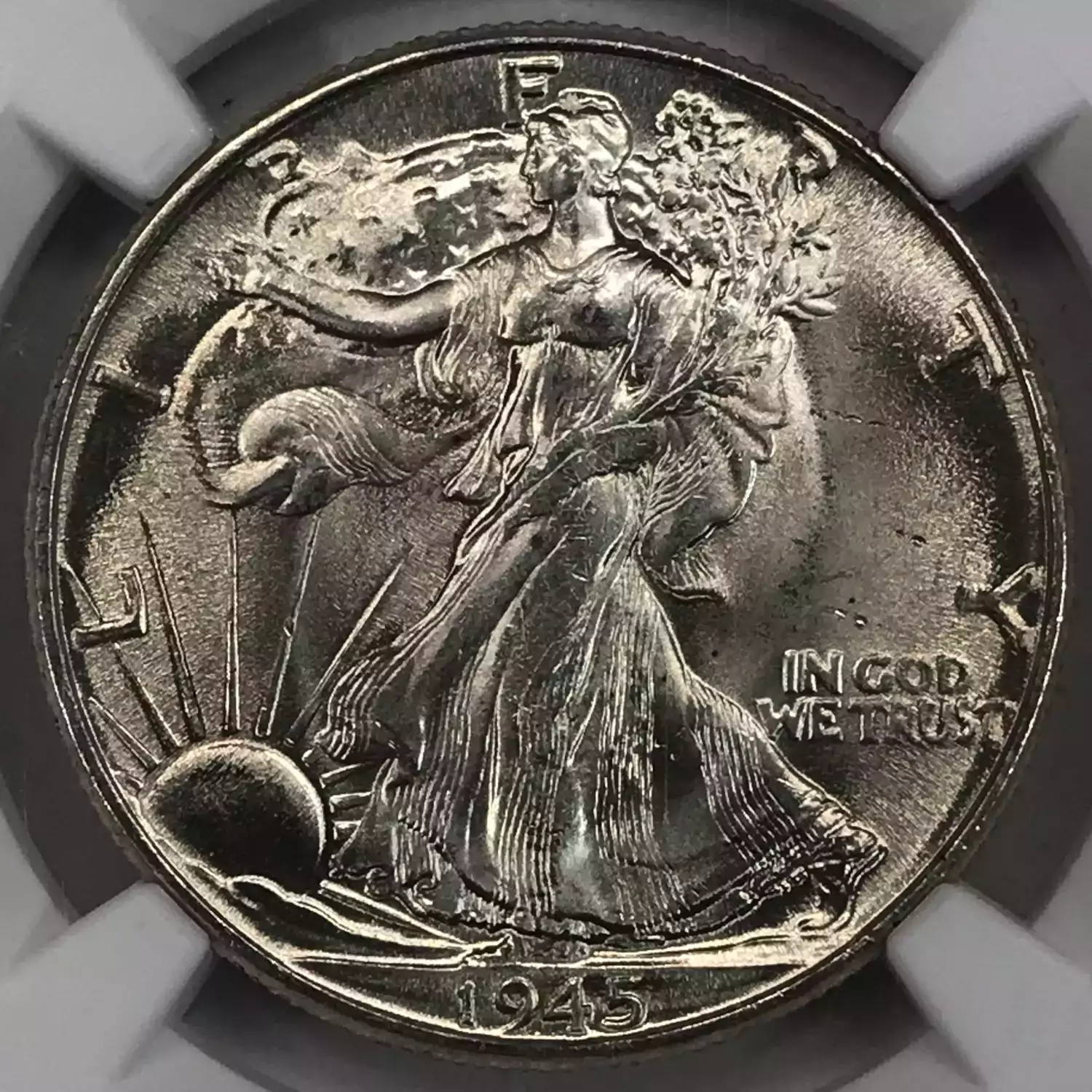 1945 Walking Liberty Half Dollar NGC MS-64 - Old Pueblo Coin