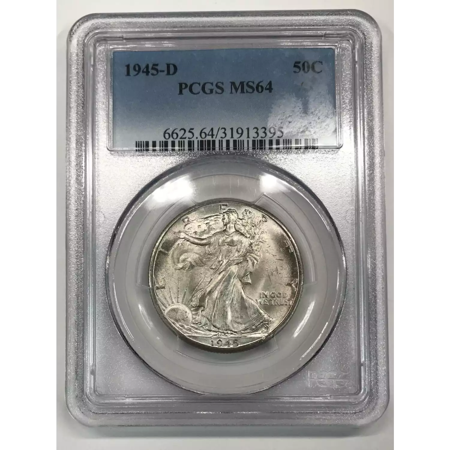 1945-D Walking Liberty Half Dollar PCGS MS-64 - Old Pueblo Coin