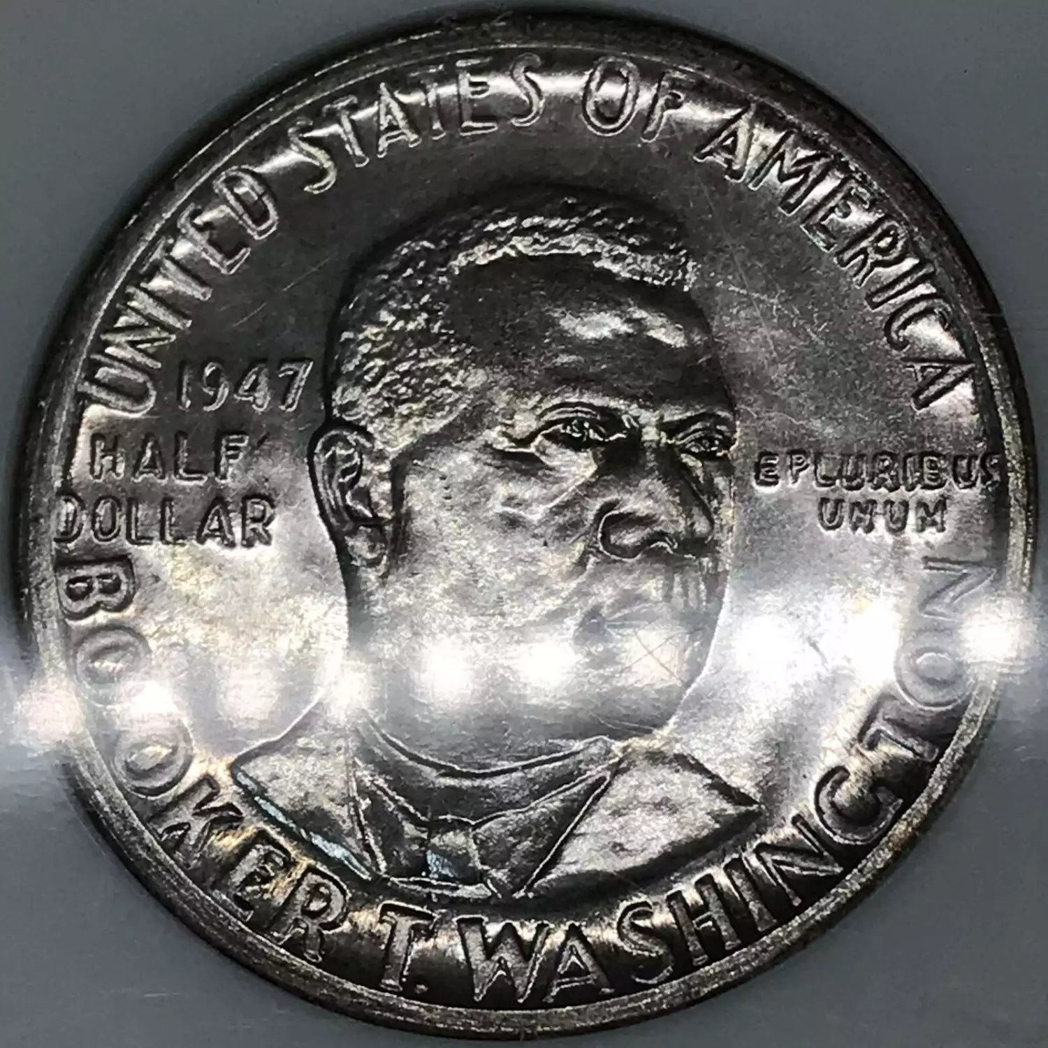 1947-S Booker T Washington (BTW) Memorial Commemorative Half Dollar NGC ...