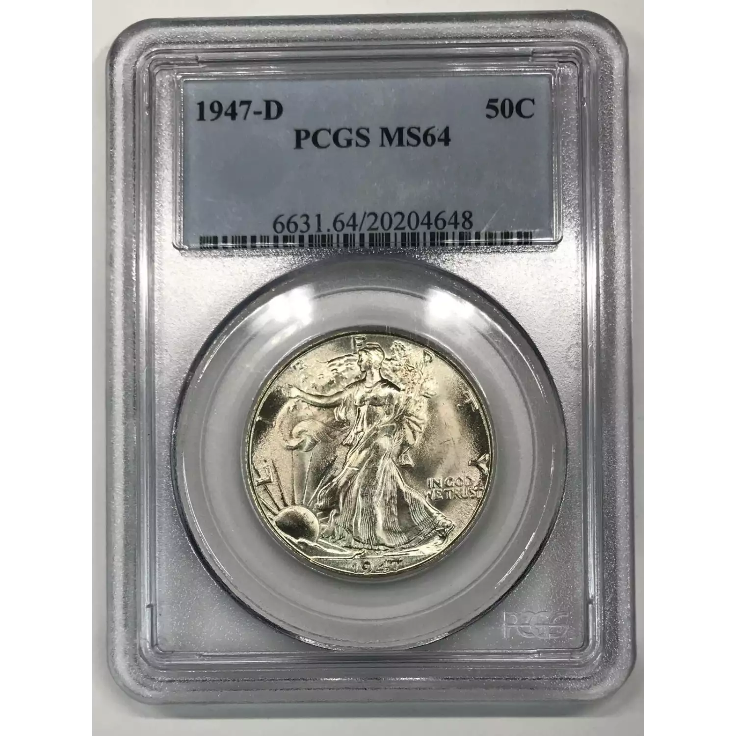 1947-D Walking Liberty Half Dollar PCGS MS-64 - Old Pueblo Coin