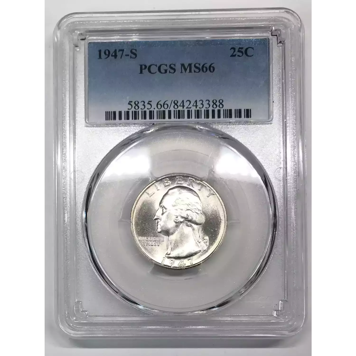 1947-S Silver Washington Quarter PCGS MS-66 - Old Pueblo Coin