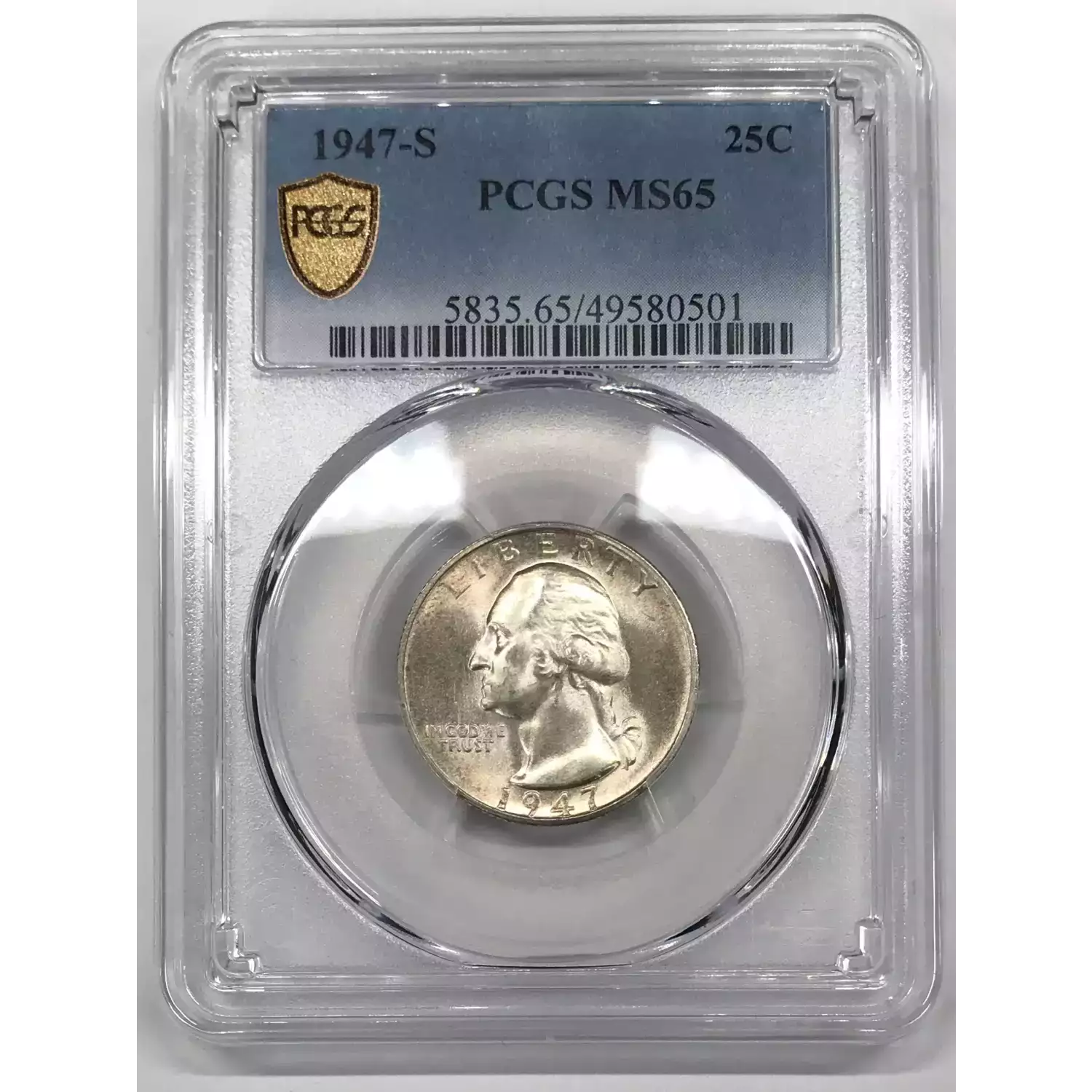 1947-S Silver Washington Quarter PCGS MS-65 - Old Pueblo Coin