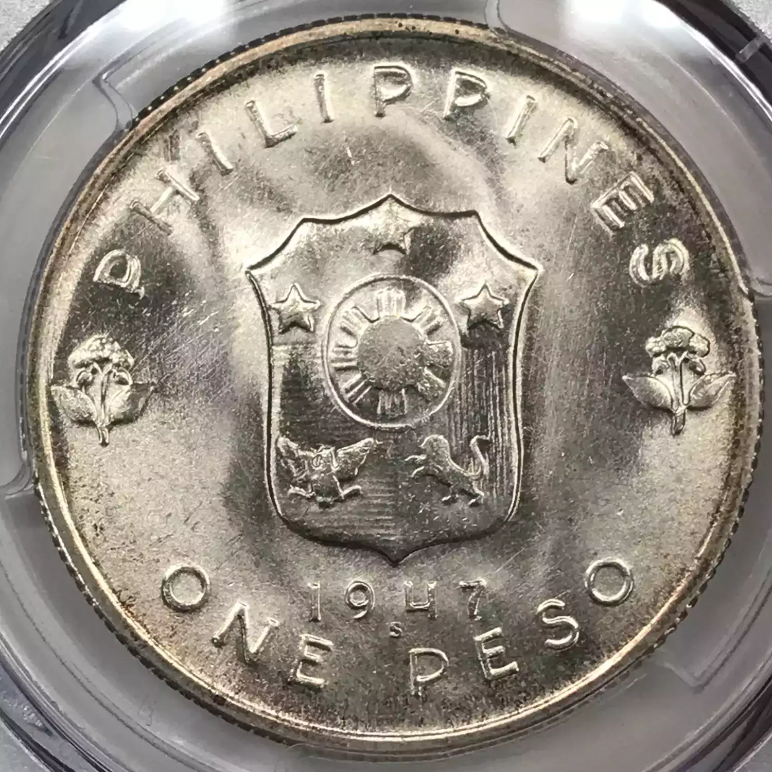 1947-S PHILIPPINES Silver PESO PCGS MS-65 MacArthur - Old Pueblo Coin