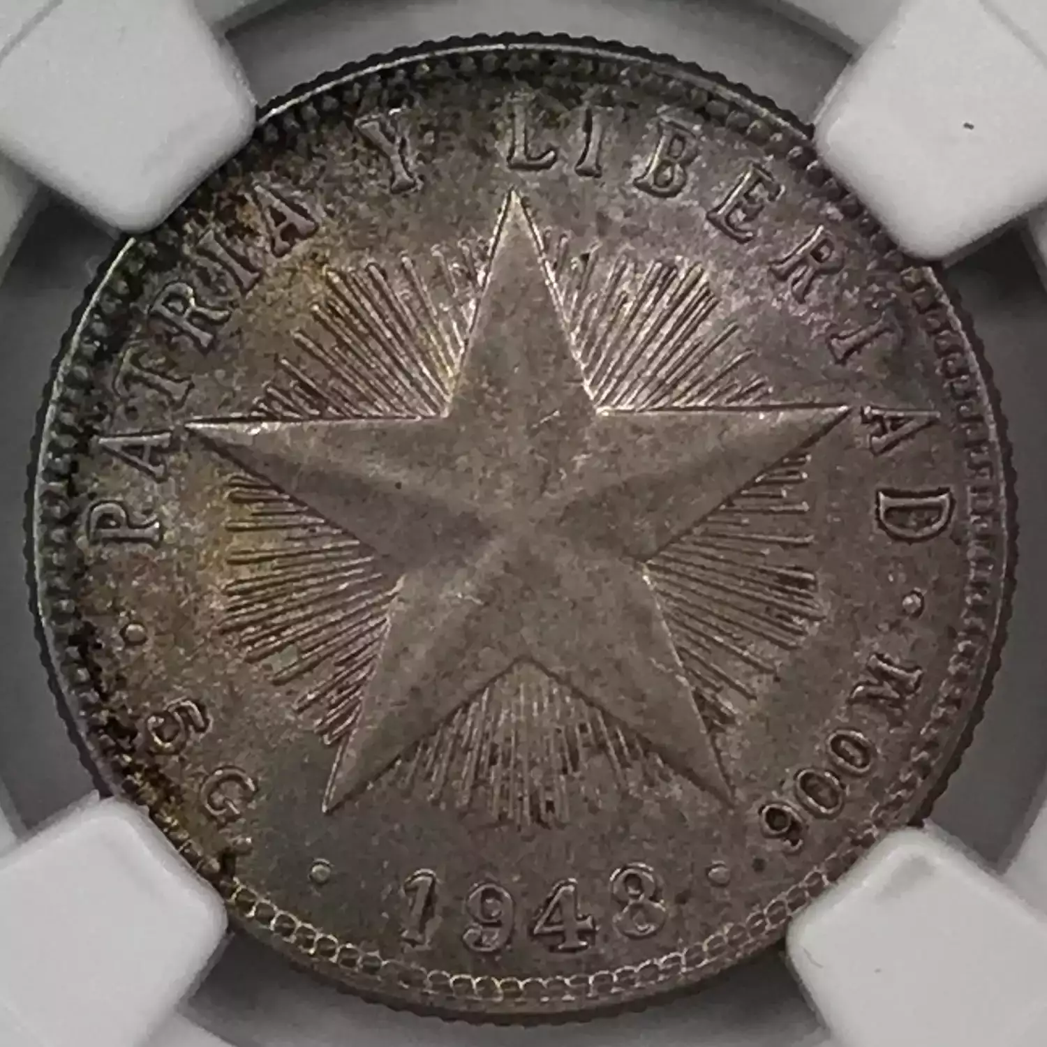 1948 Cuba Silver 20 CENTAVOS NGC MS-62 - Old Pueblo Coin