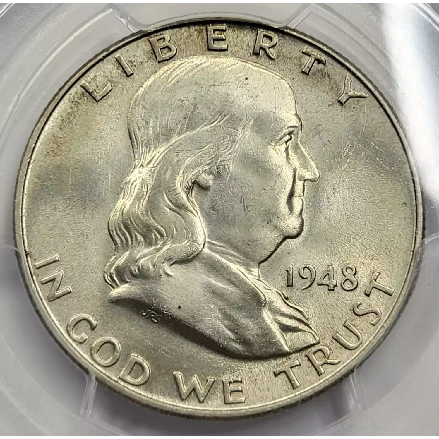 1948 Franklin Half Dollar PCGS MS-63 FBL - Old Pueblo Coin
