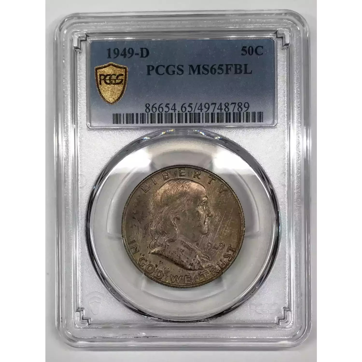 1949-D Franklin Half Dollar PCGS MS-65 FBL - Old Pueblo Coin