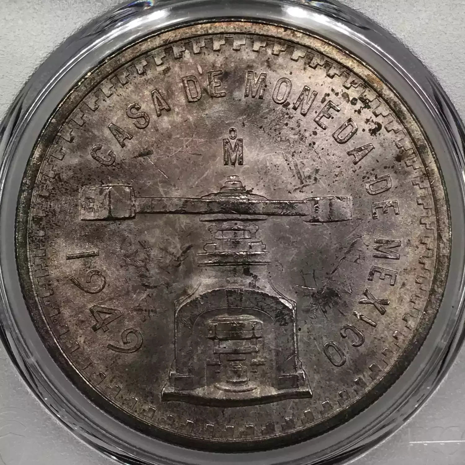 1949-Mo MEXICO Silver ONZA PCGS MS-63 KM-M49a - Old Pueblo Coin