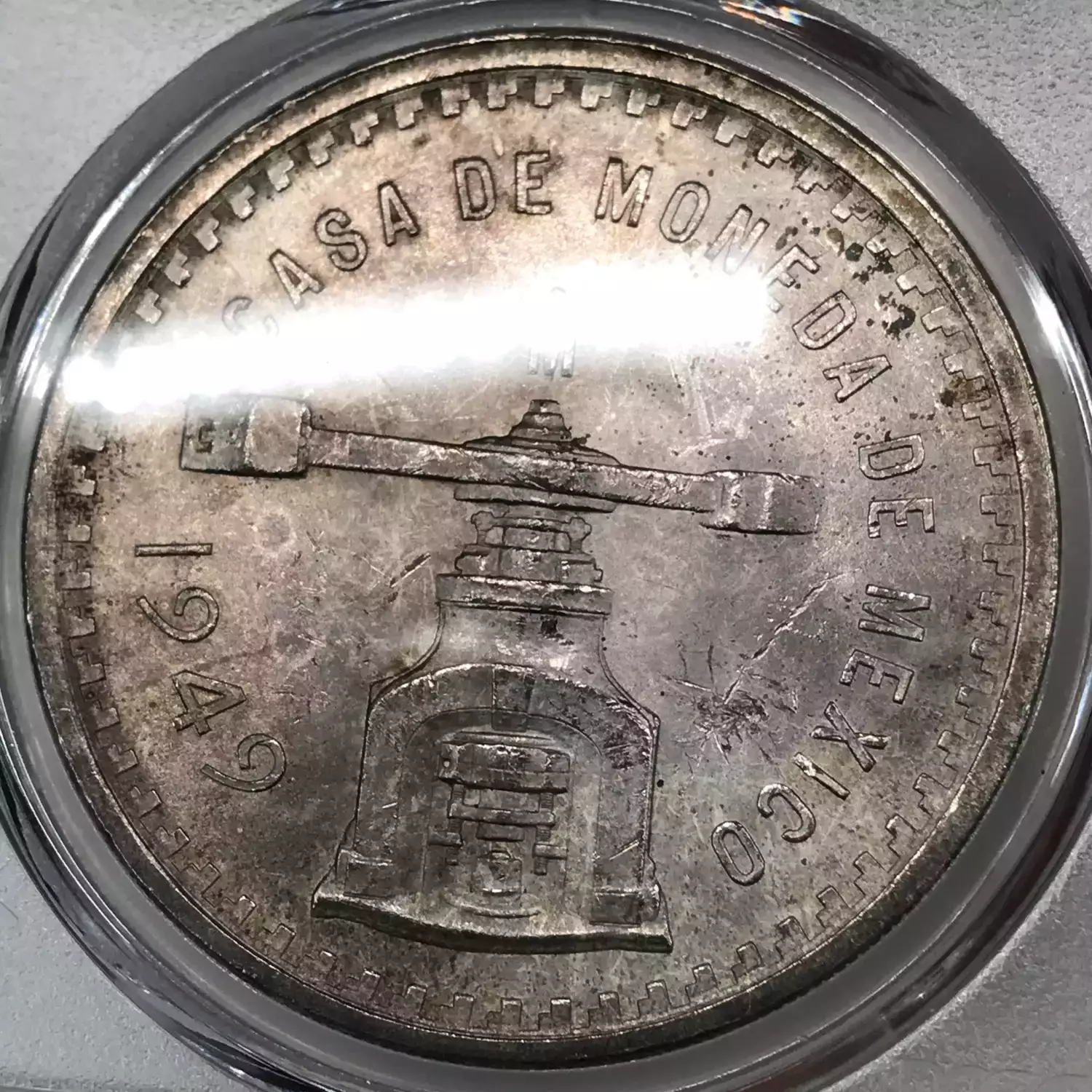 1949-Mo MEXICO Silver ONZA PCGS MS-63 KM-M49a - Old Pueblo Coin