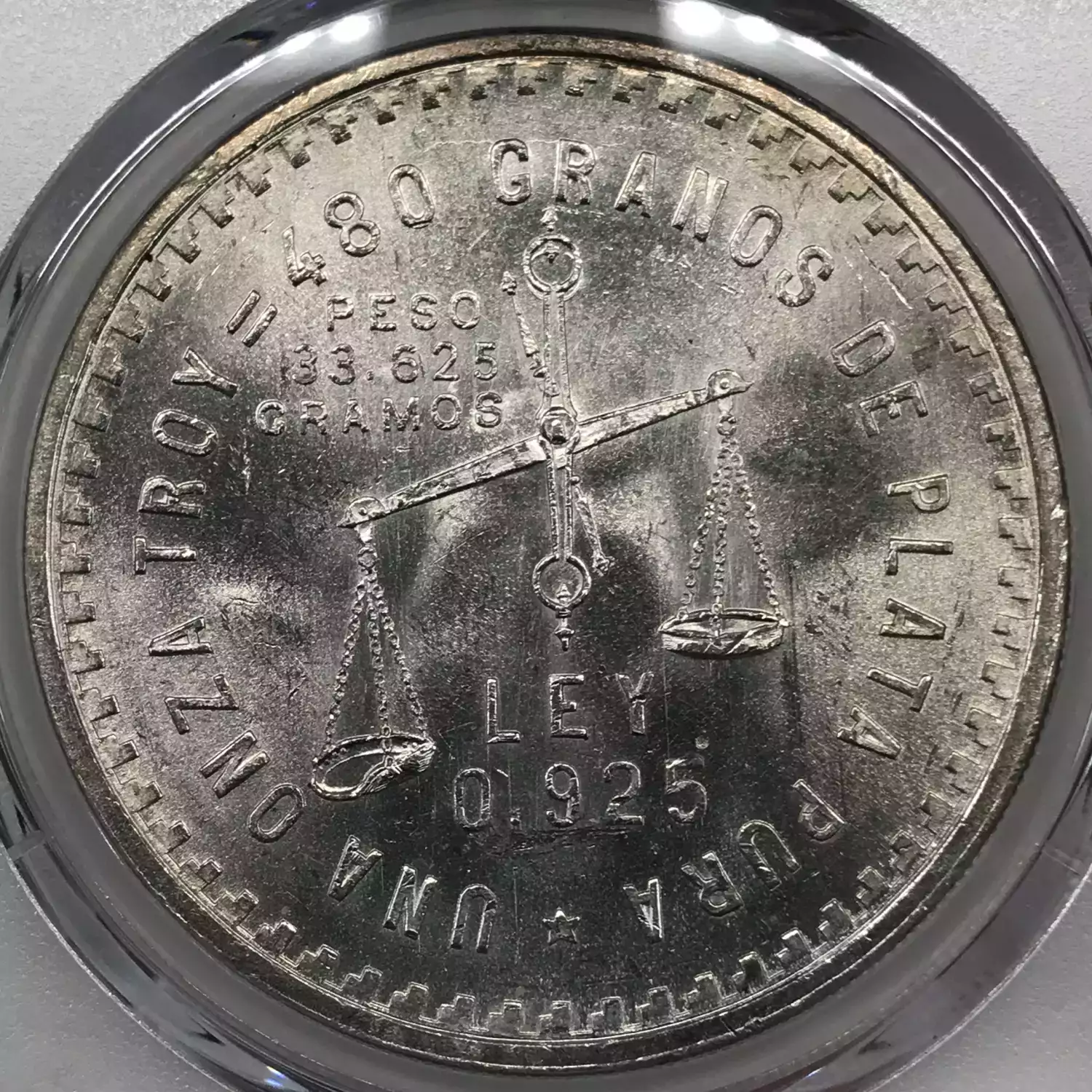 1949-Mo MEXICO Silver ONZA PCGS MS-63 KM-M49a - Old Pueblo Coin