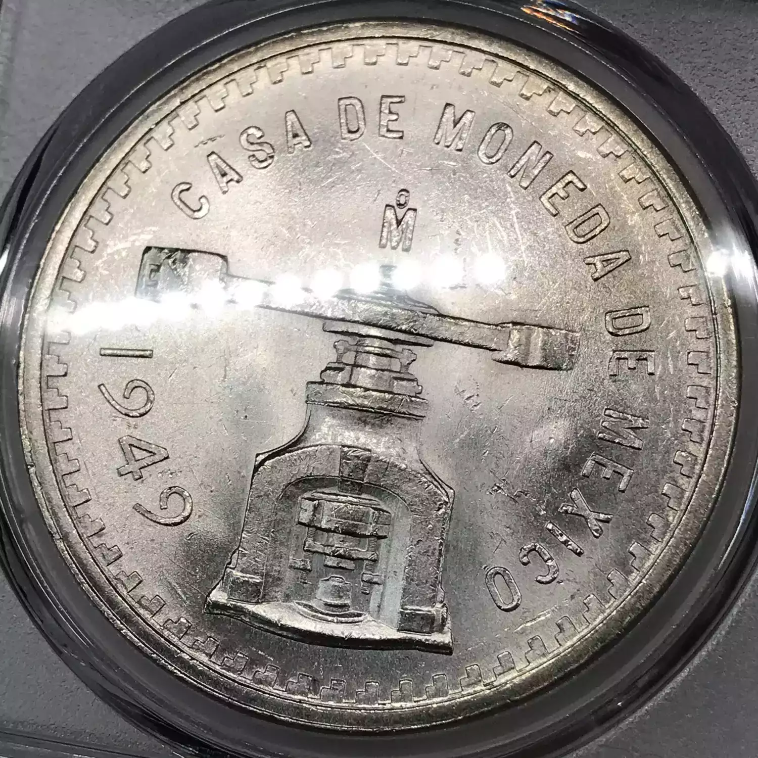 1949-Mo MEXICO Silver ONZA PCGS MS-63 KM-M49a - Old Pueblo Coin