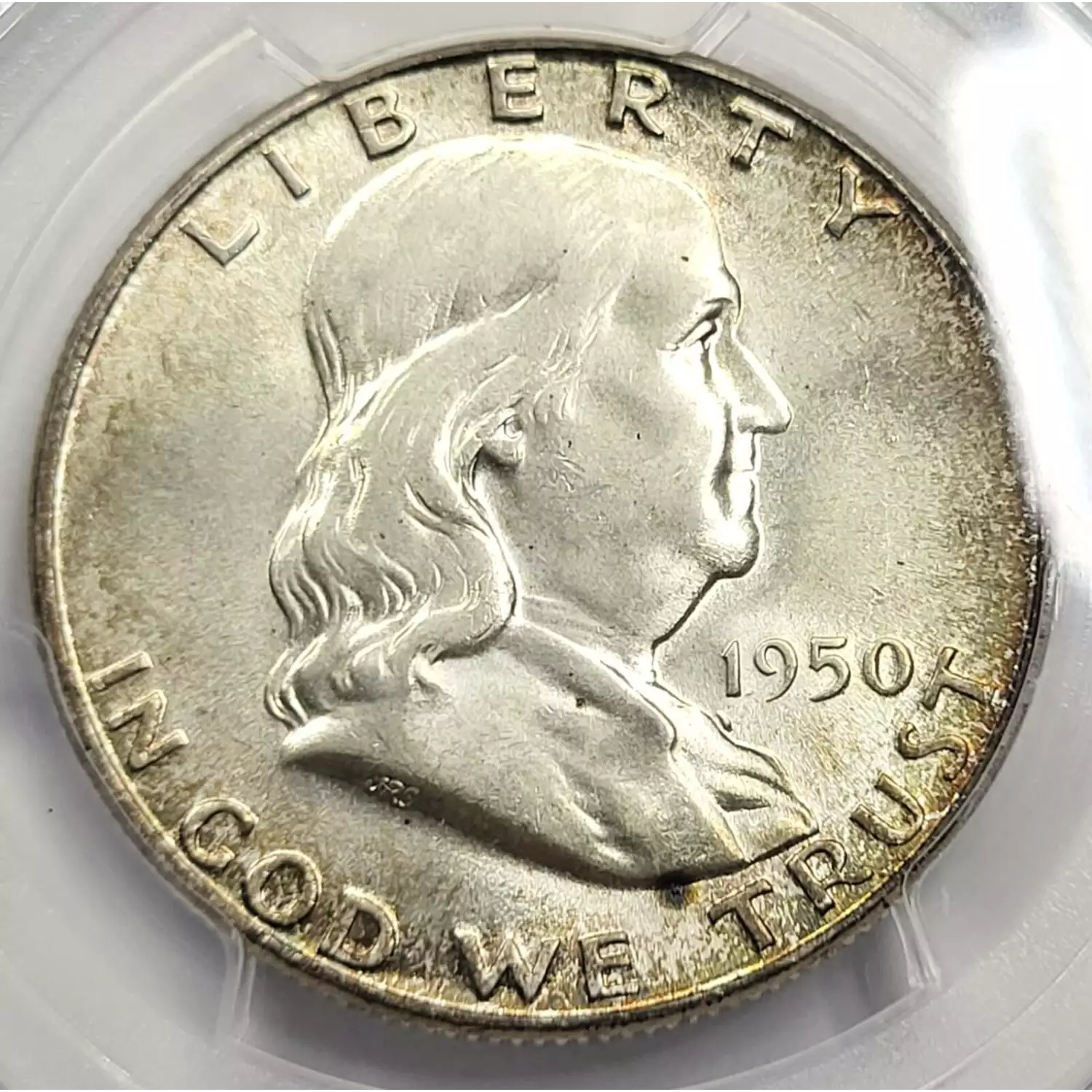 1950 Franklin Half Dollar PCGS MS-63 FBL - Old Pueblo Coin