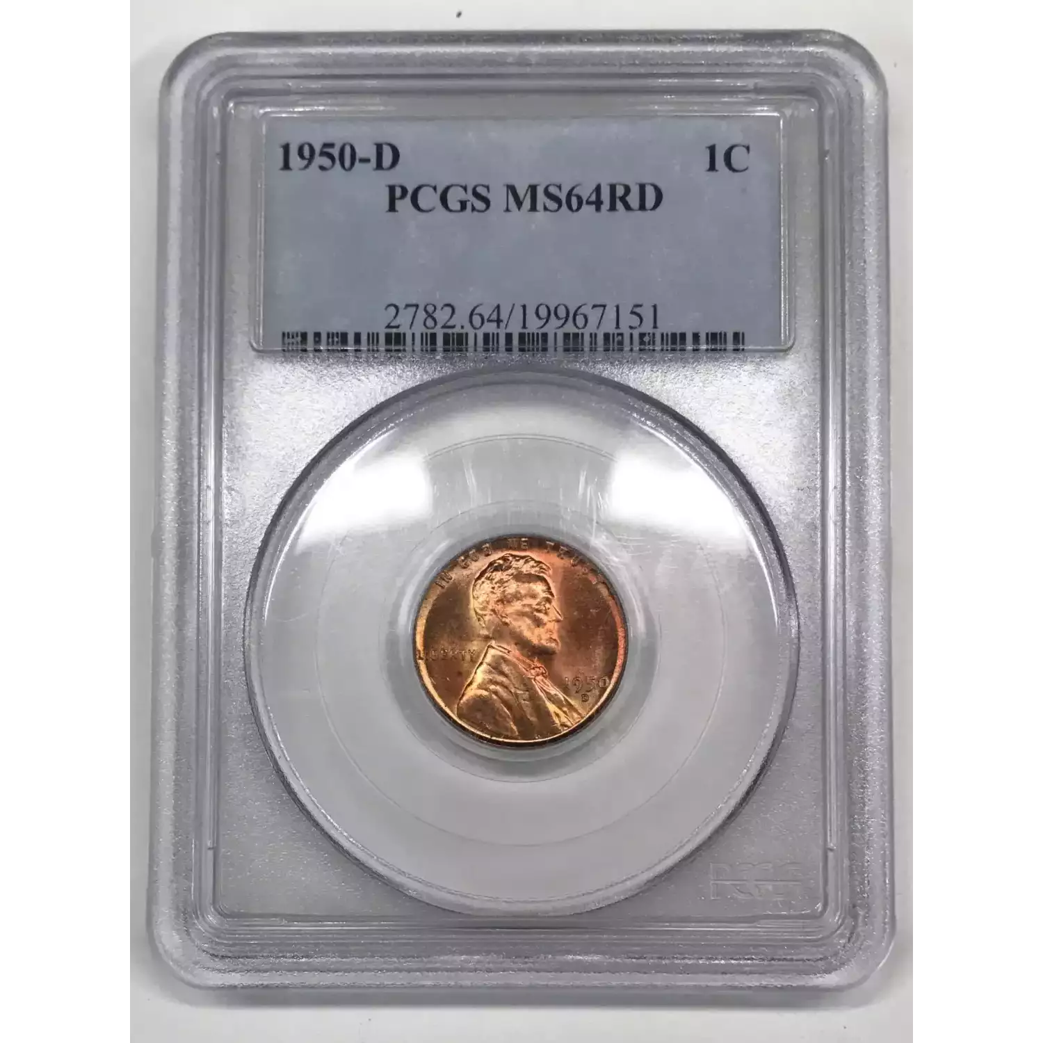 1950-D Lincoln Wheat Cent PCGS MS-64 RD - Old Pueblo Coin