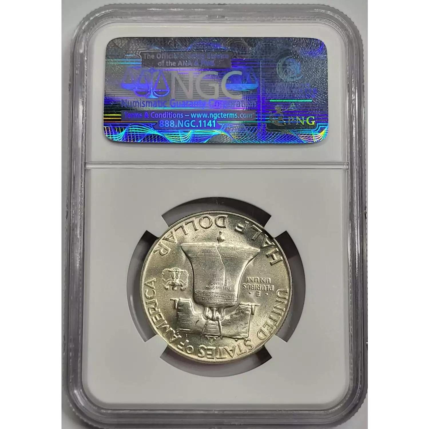 1950-D Franklin Half Dollar NGC MS-64 FBL - Old Pueblo Coin