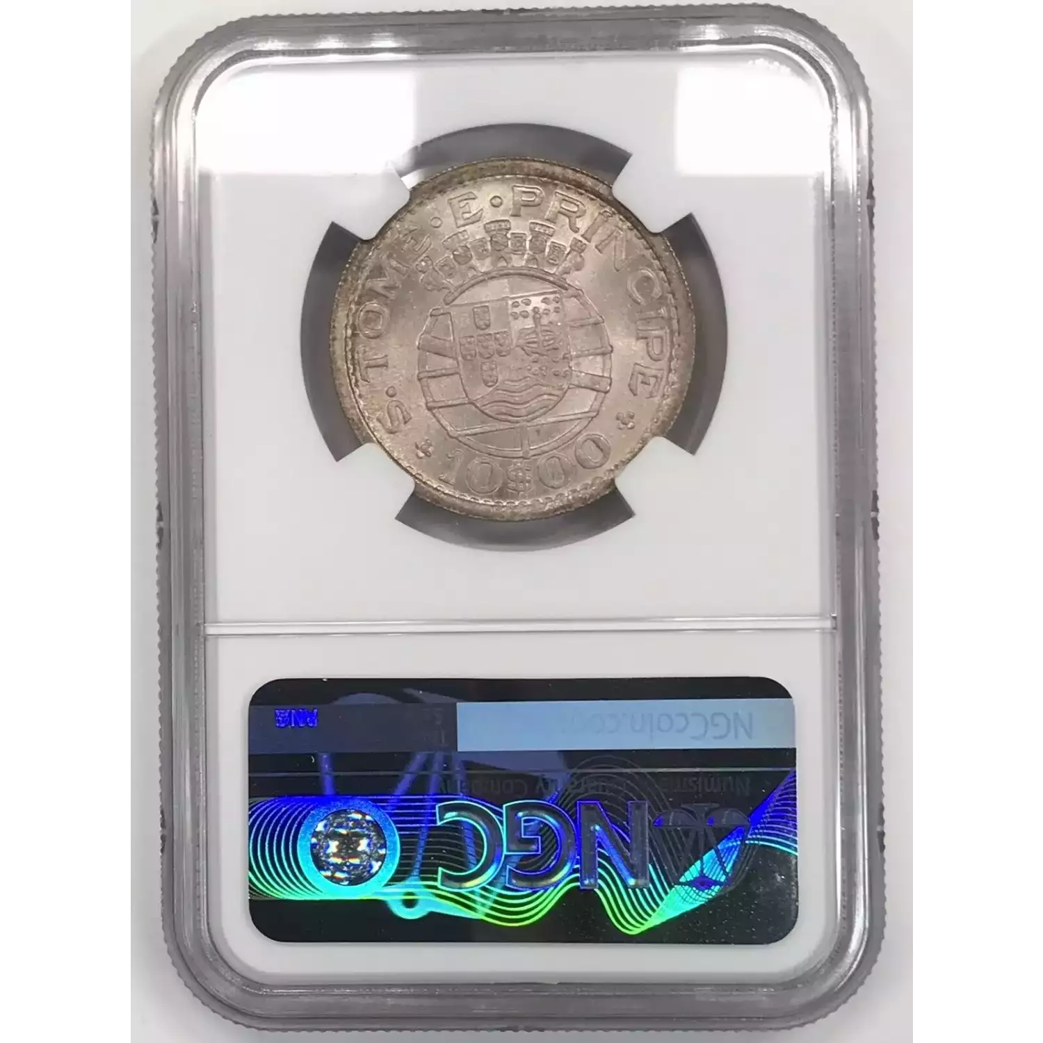 1951 SAINT THOMAS & PRINCE Silver 10 ESCUDOS NGC MS-66 - Old Pueblo Coin