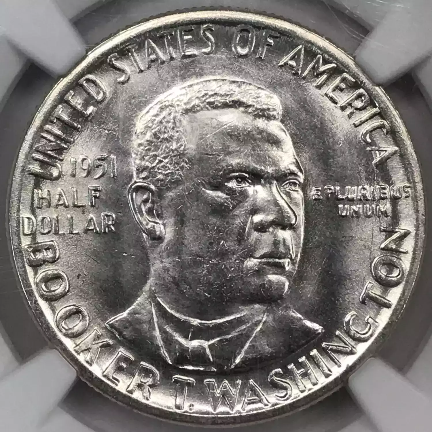 1951 Booker T Washington (BTW) Memorial Commemorative Half Dollar NGC ...