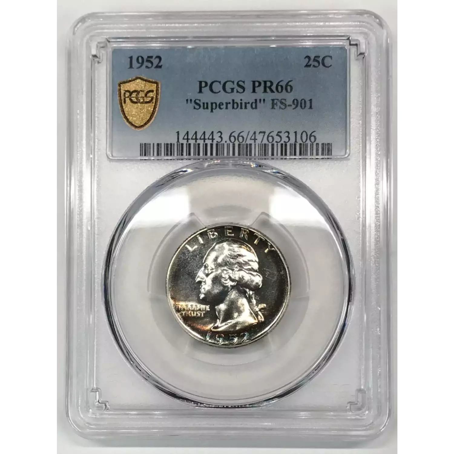 1952 Silver Washington Quarter PCGS PR-66 FS-901 "Superbird" - Old ...