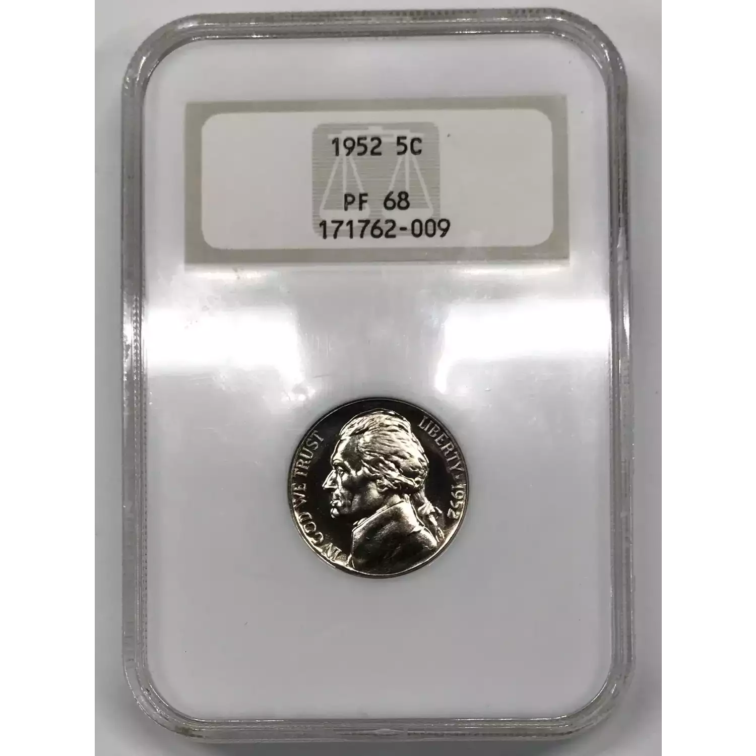 1952 Jefferson Nickel NGC PF-68 - Old Pueblo Coin