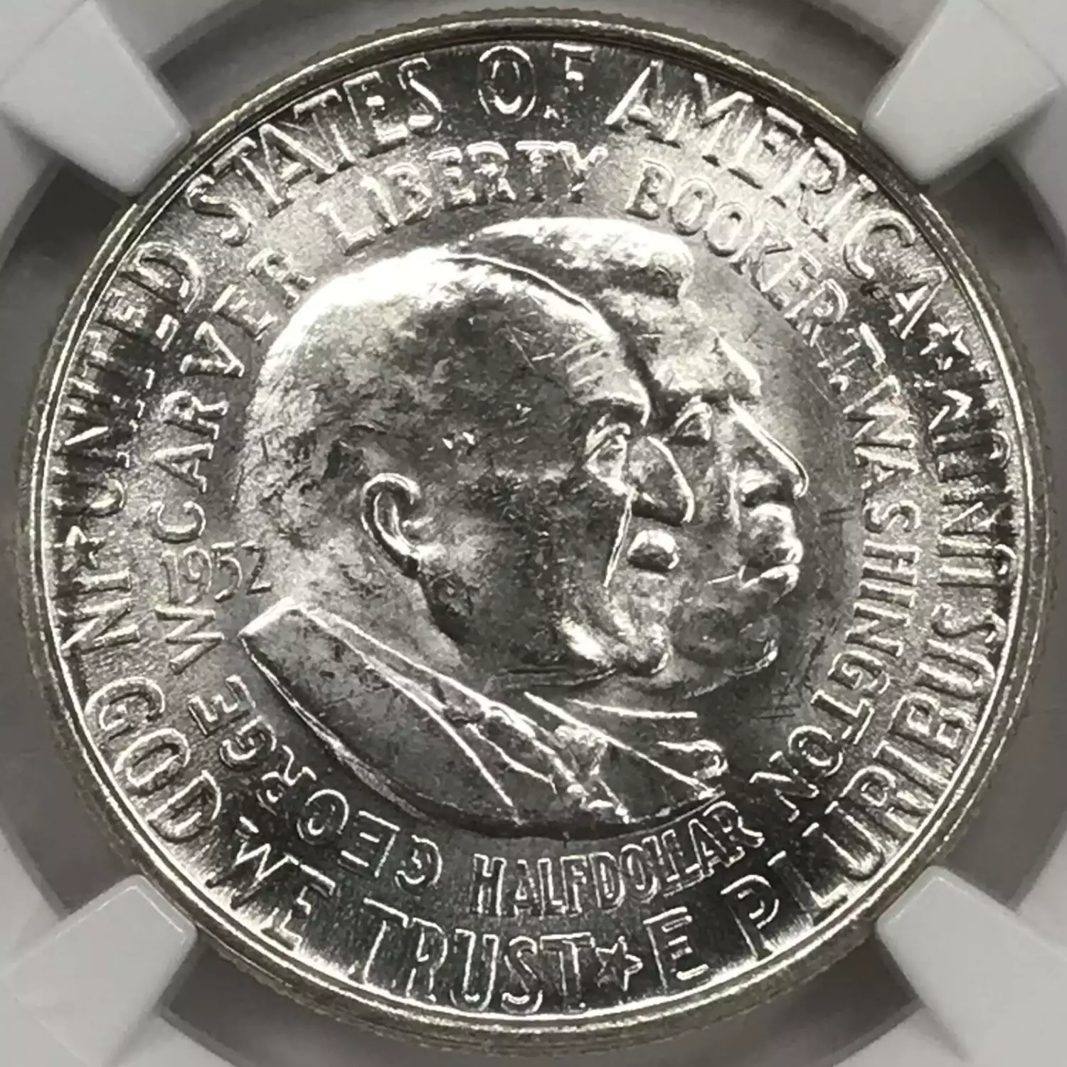 1952 Washington / Carver Commemorative Half Dollar NGC MS-64 - Old ...