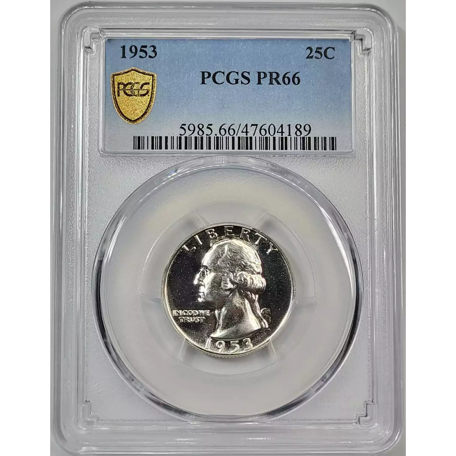 1953 Silver Washington Quarter PCGS PR-66 - Old Pueblo Coin