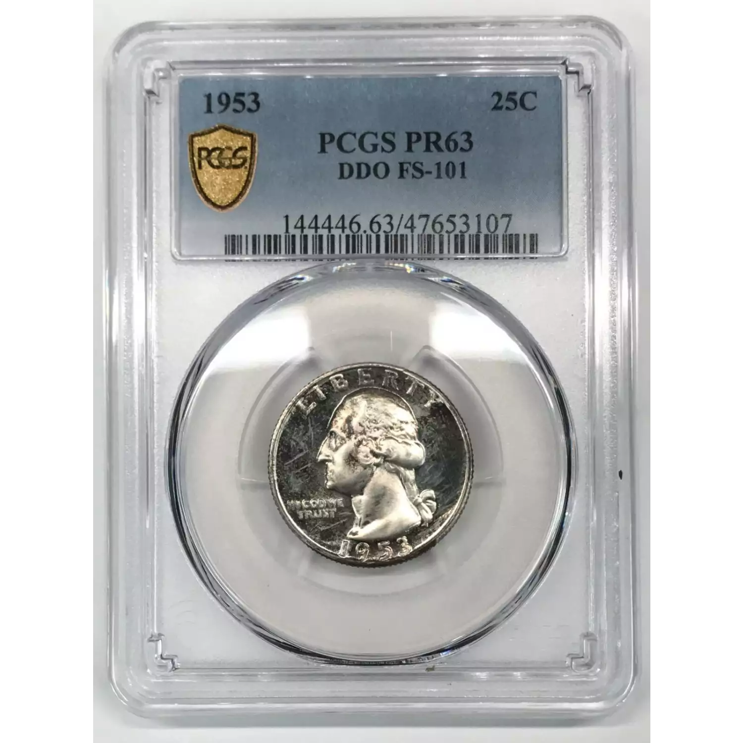 1953 Silver Washington Quarter PCGS PR-63 FS-101 DDO - Old Pueblo Coin