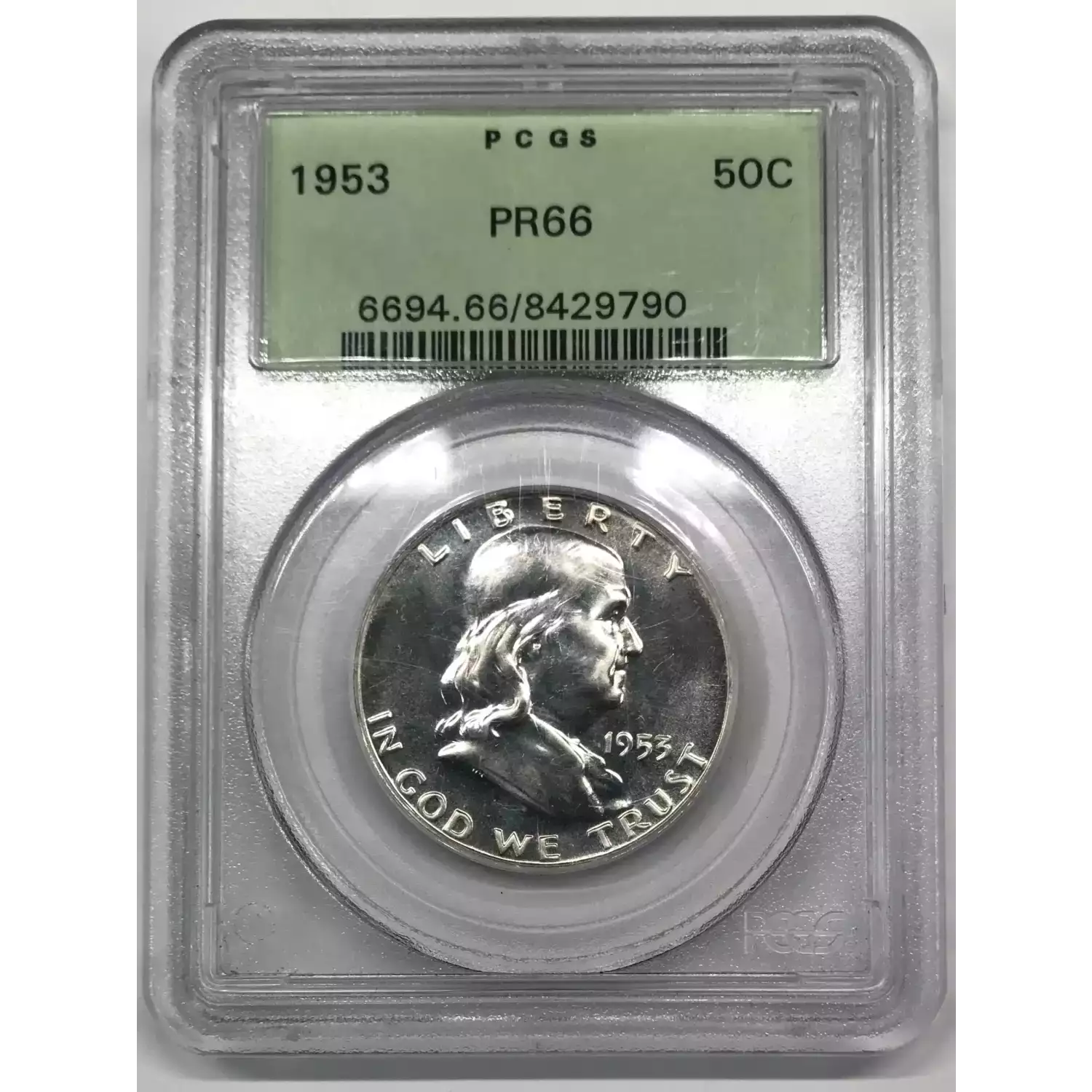 1953 Franklin Half Dollar PCGS PR-66 - Old Pueblo Coin