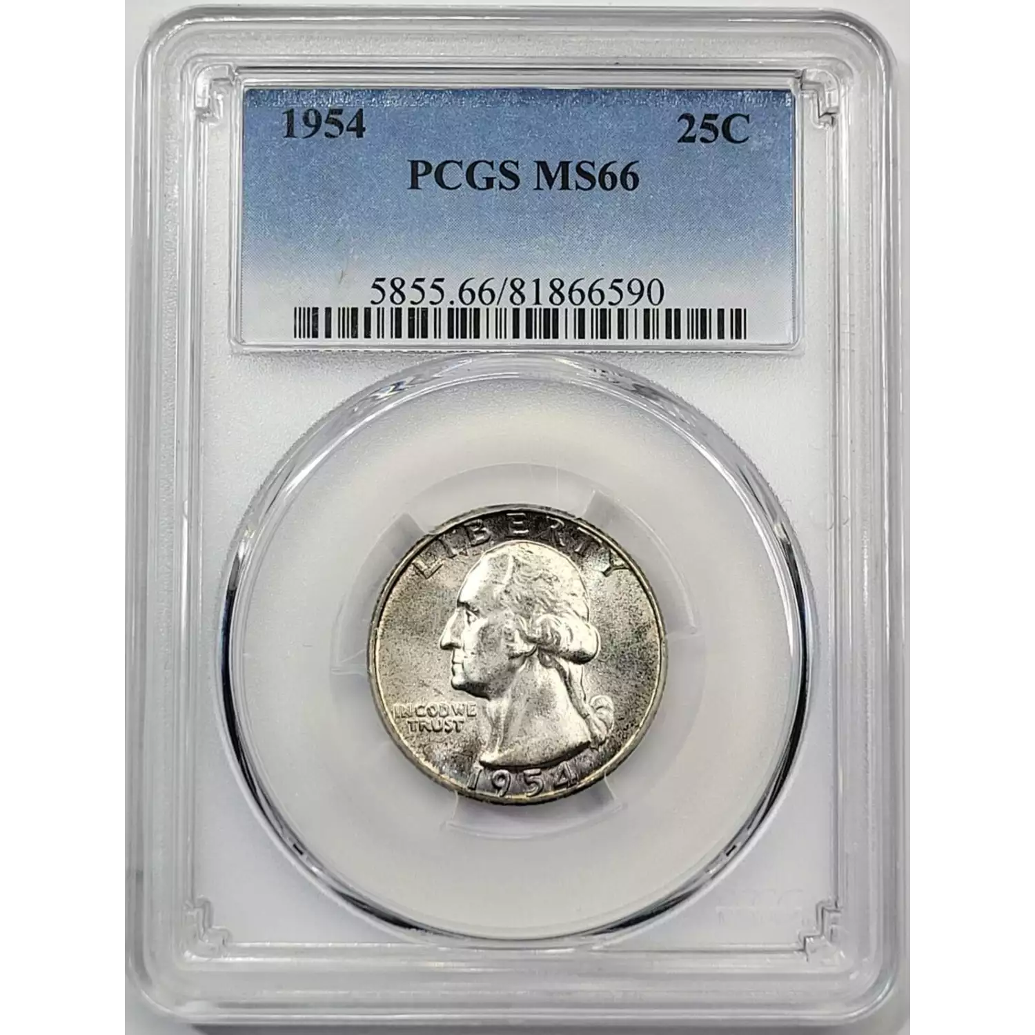 1954 Silver Washington Quarter PCGS MS-66 - Old Pueblo Coin