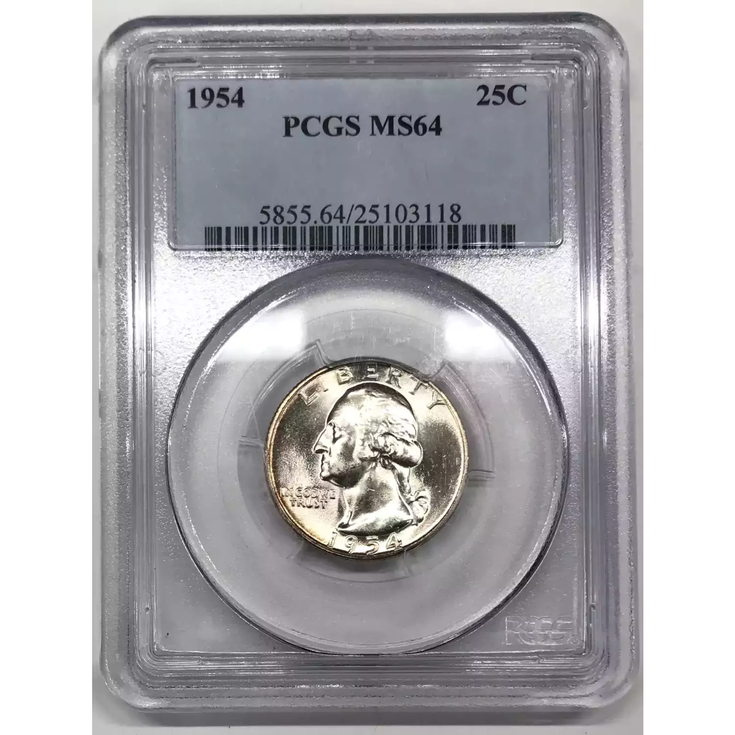 1954 Silver Washington Quarter PCGS MS-64 - Old Pueblo Coin