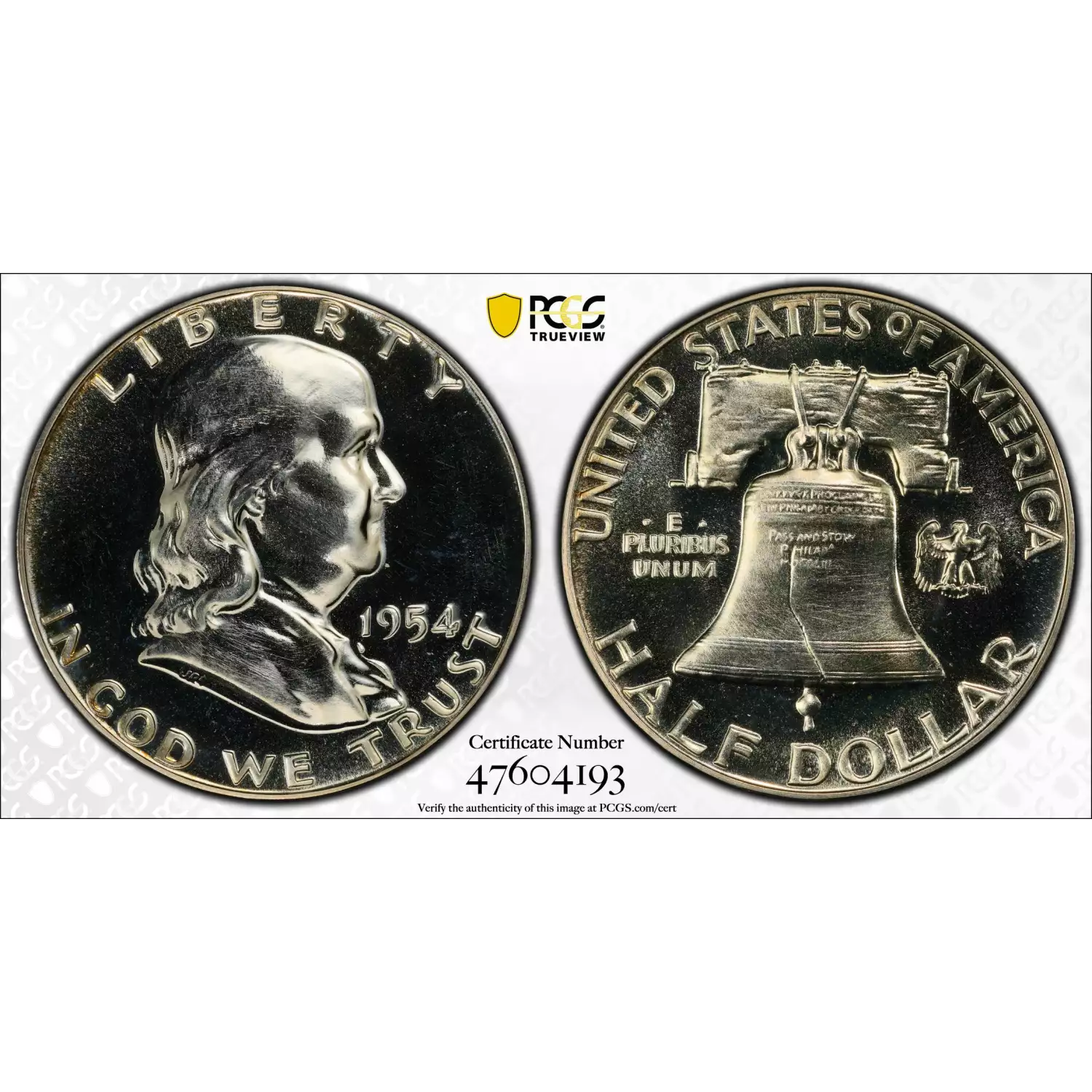 1954 Franklin Half Dollar PCGS PR-64 - Old Pueblo Coin