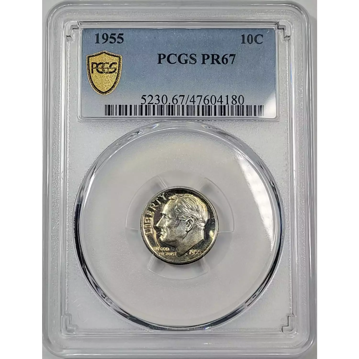 1955 Roosevelt Dime PCGS PR-67 - Old Pueblo Coin