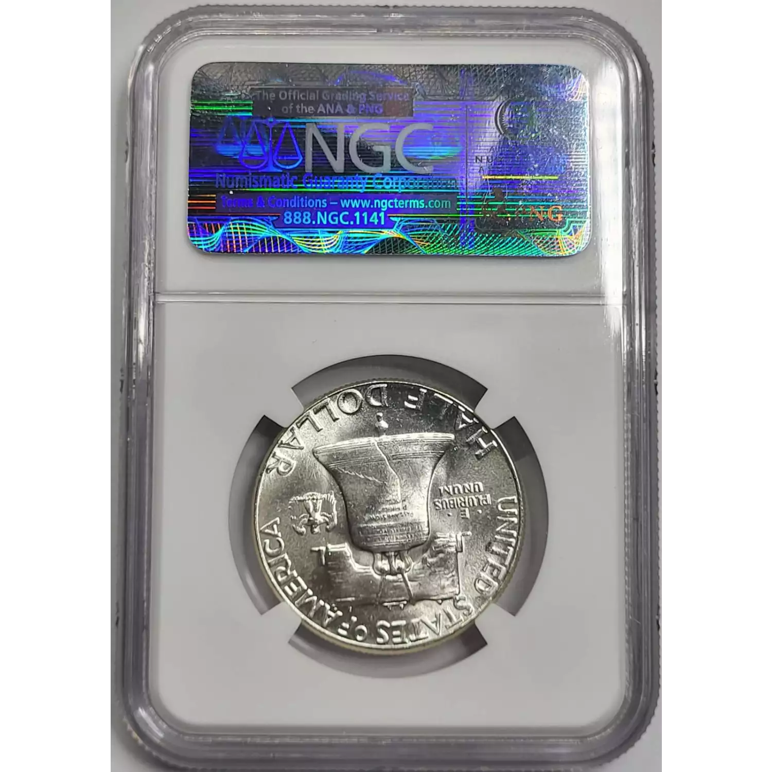 1955 Franklin Half Dollar NGC MS-64 FBL - Old Pueblo Coin